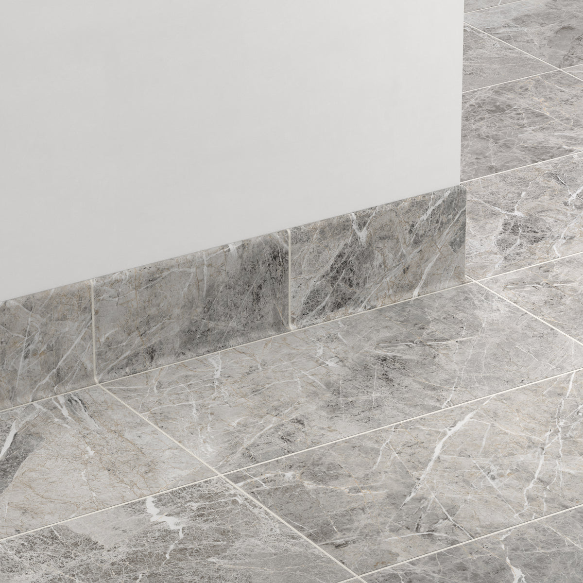 Chantel 6x12 Matte Porcelain Cove Base Tile in Imperial