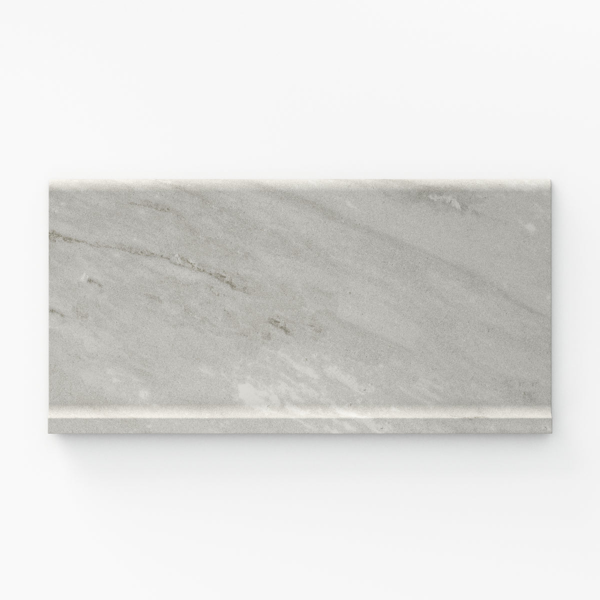 Chantel 6x12 Matte Porcelain Cove Base Tile in Alaska Grey