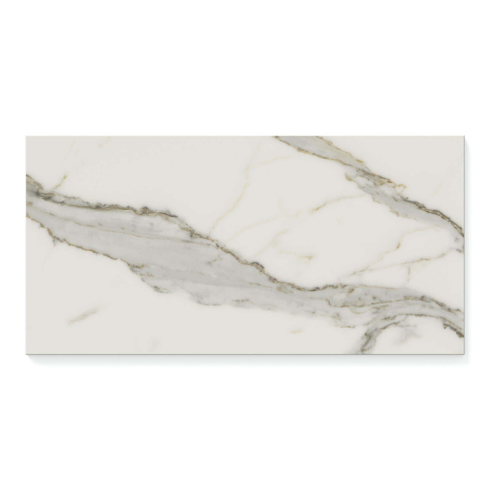 Aniston 12x24 Matte Porcelain Tile in Calacatta Top