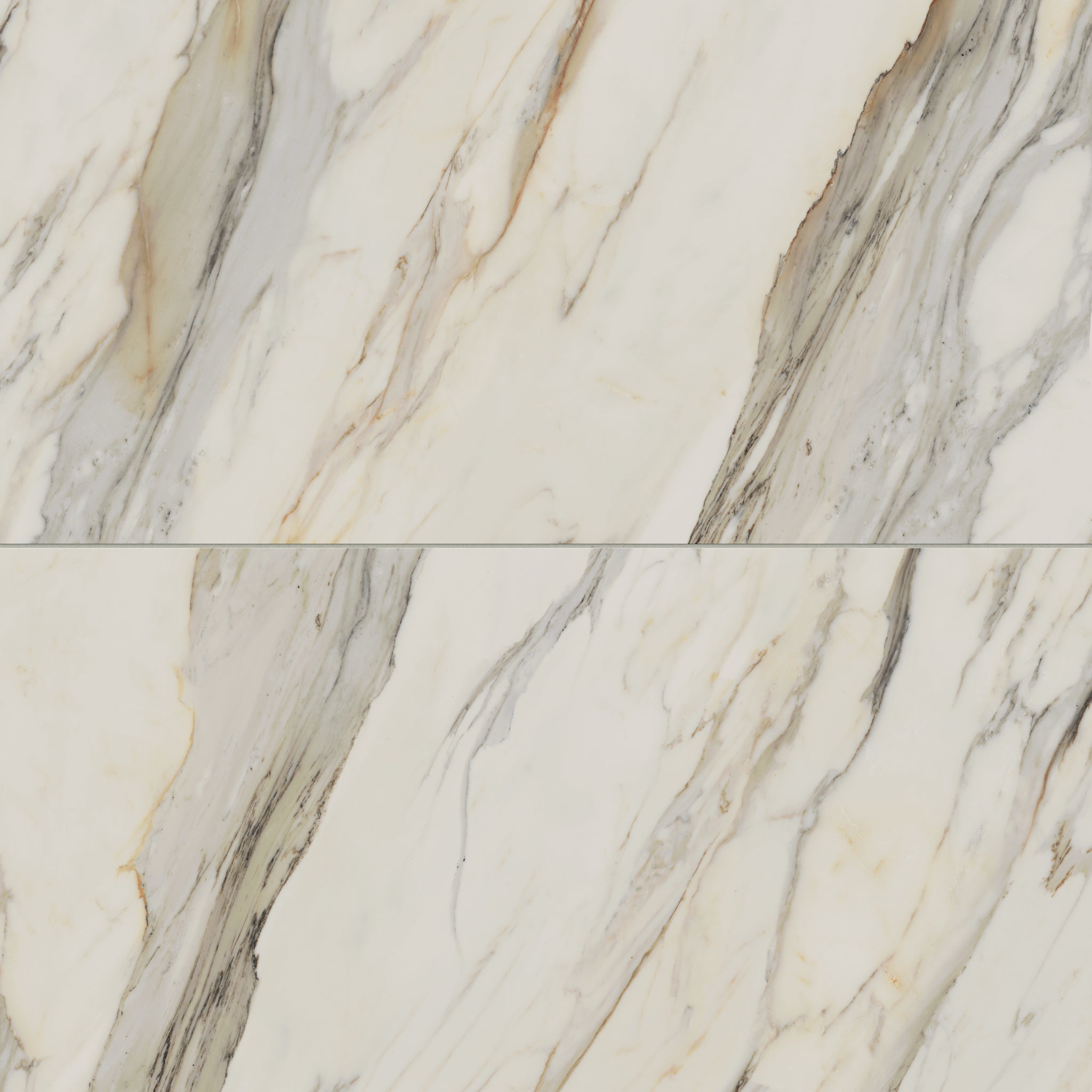 Aniston 24x48 Matte Porcelain Tile in Calacatta Cremo