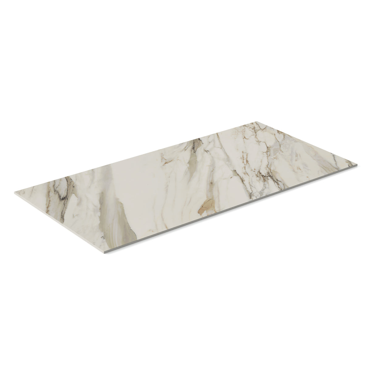 Aniston 24x48 Matte Porcelain Tile in Calacatta Cremo