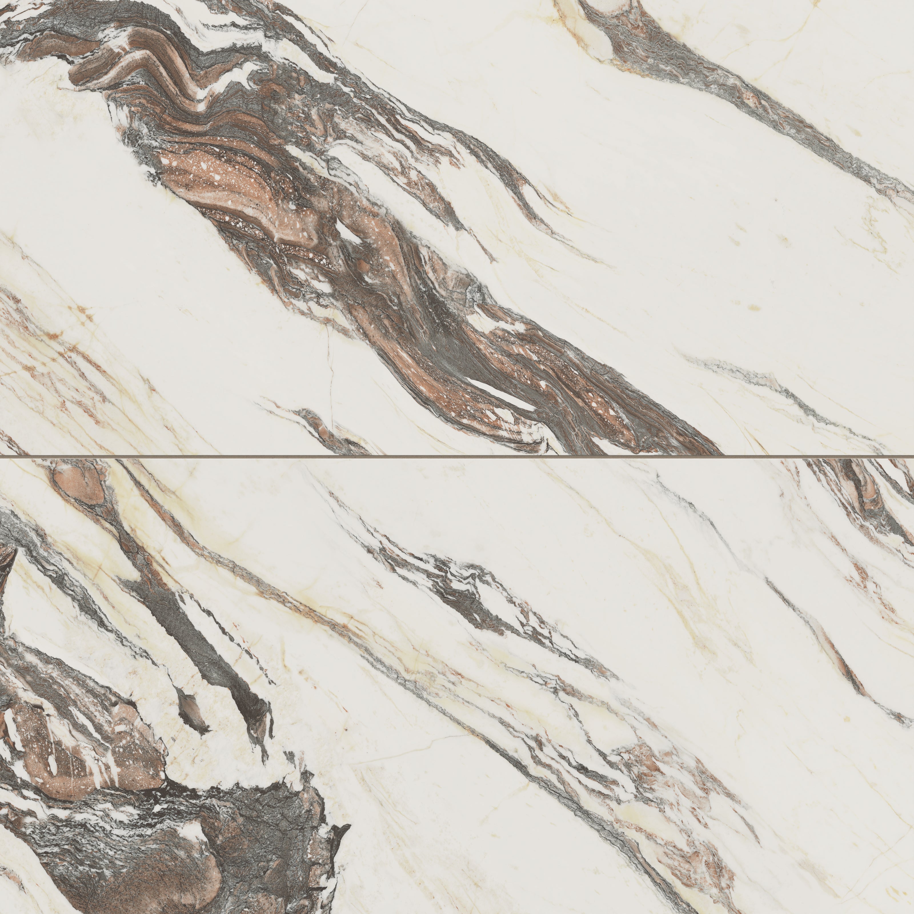 Aniston 24x48 Matte Porcelain Tile in Calacatta Viola