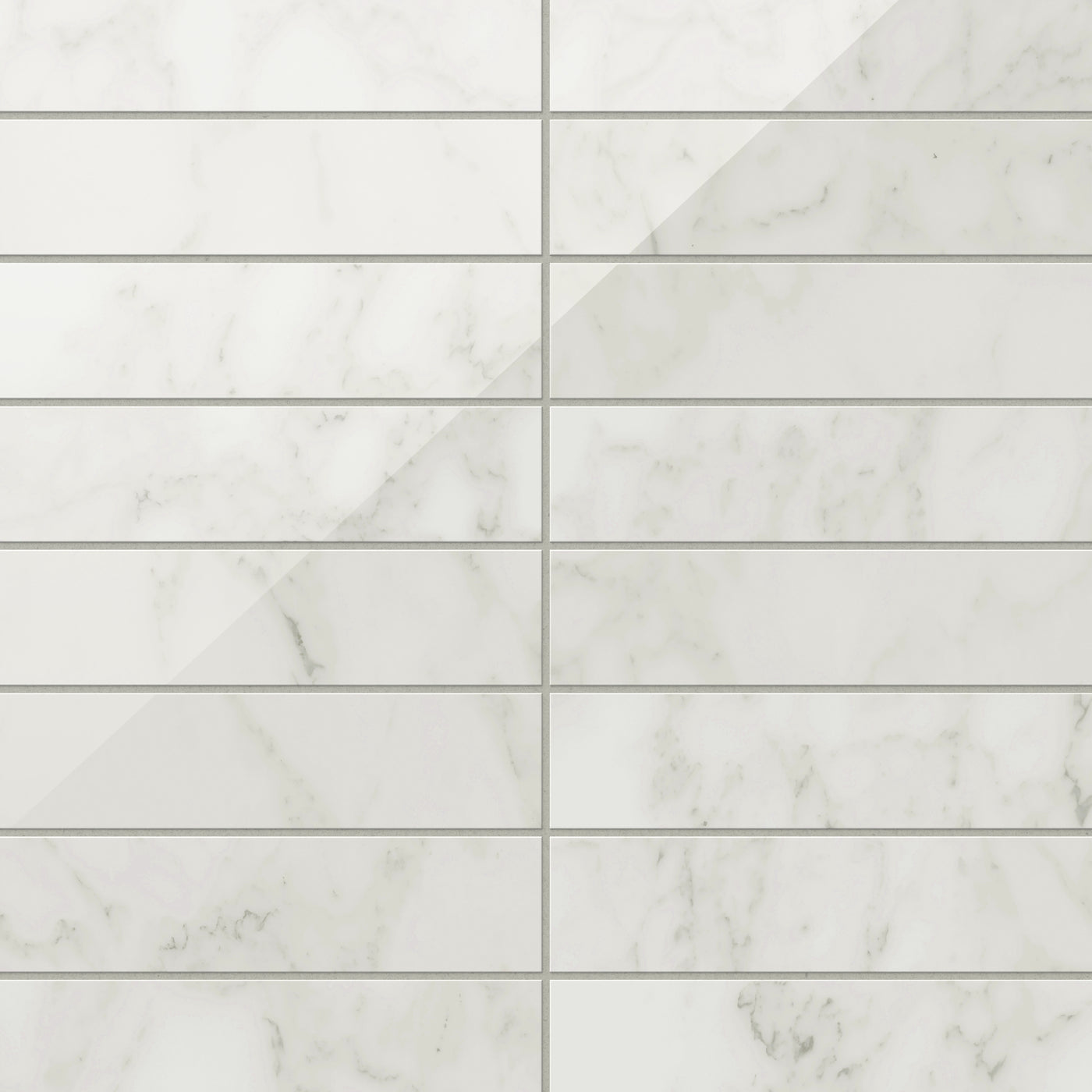 Aniston 3x12 Polished Porcelain Tile in Carrara Bianco