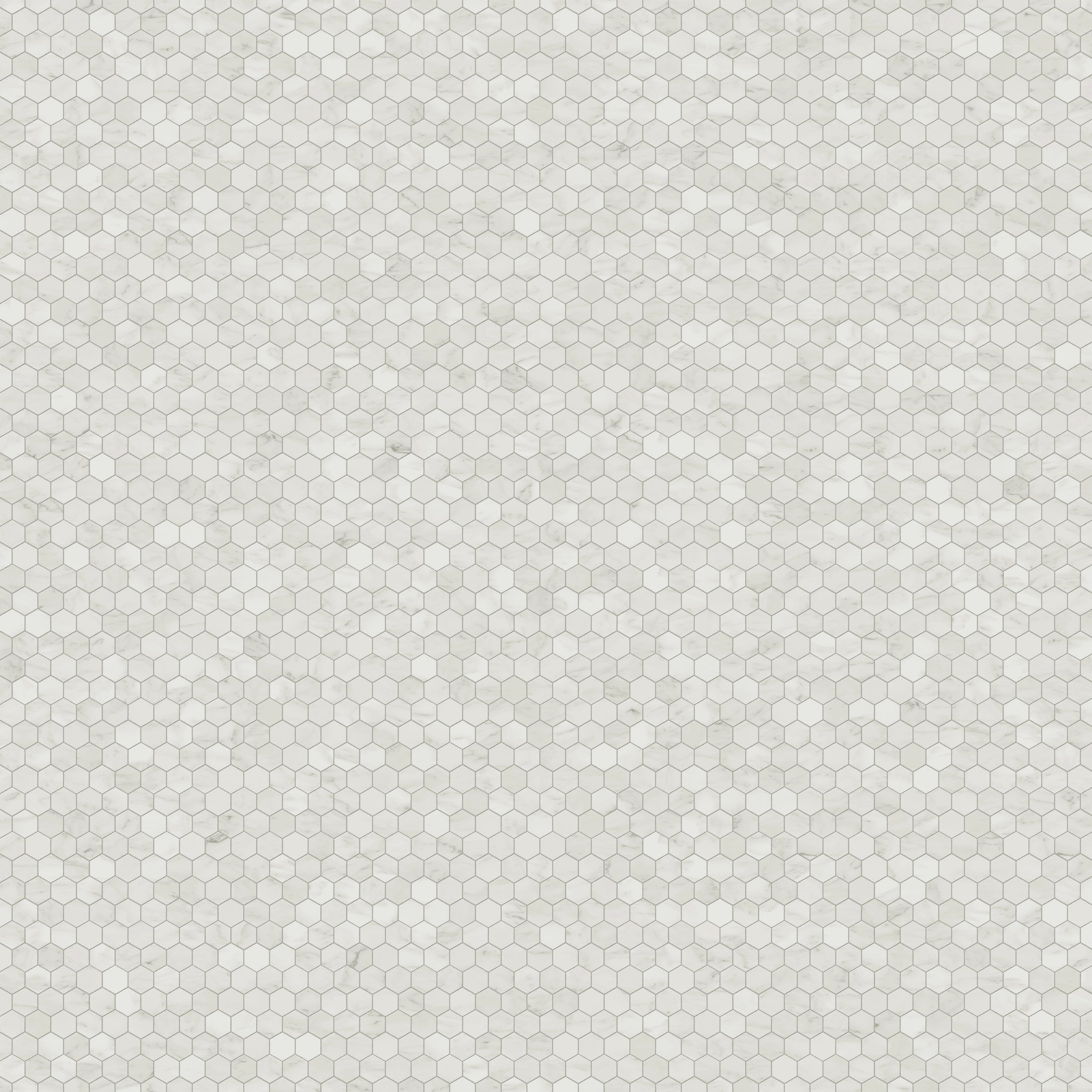 Aniston 2x2 Polished Porcelain Hexagon Mosaic Tile in Carrara Bianco