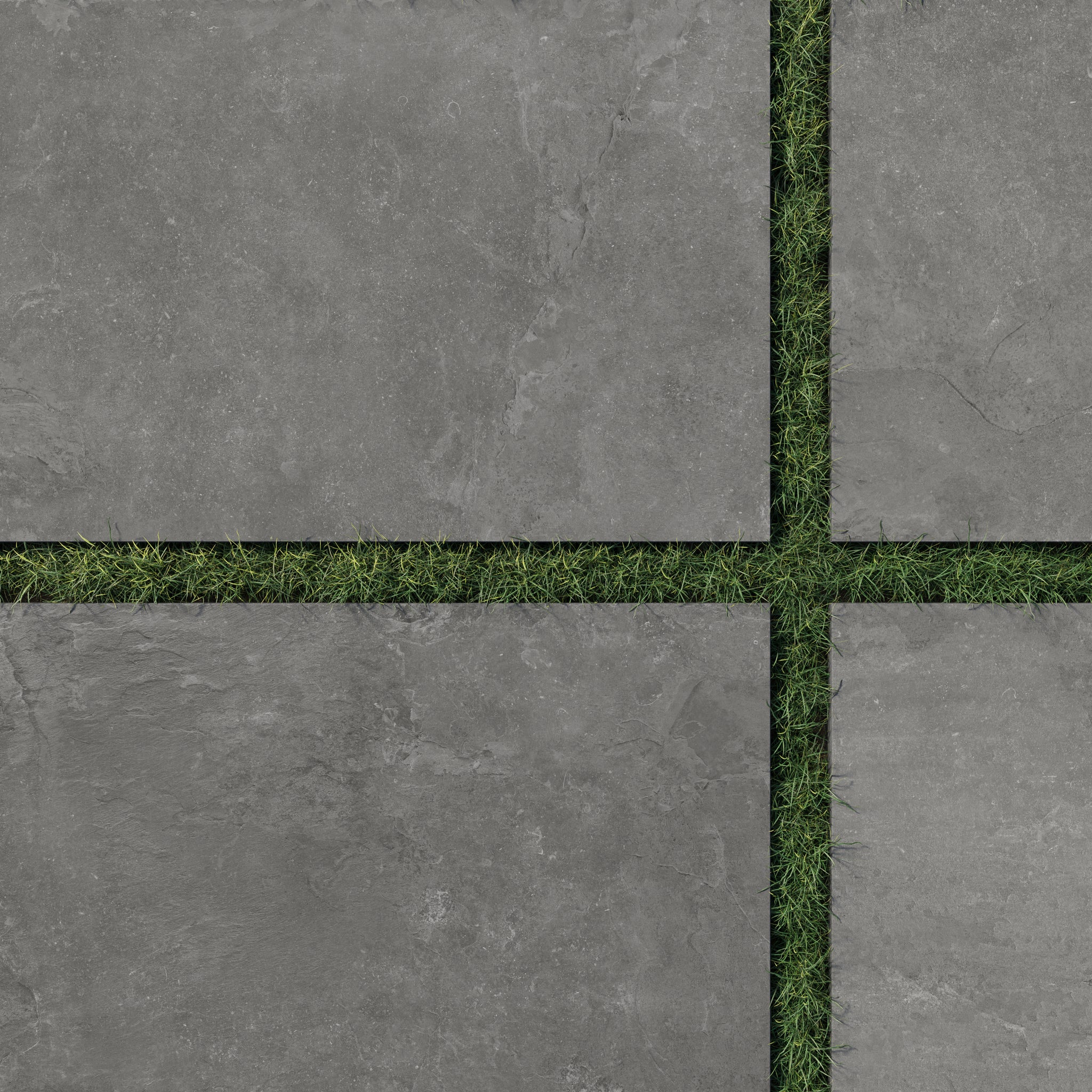 Wren 24x36 Grip Porcelain 2cm Paver Tile in Charcoal