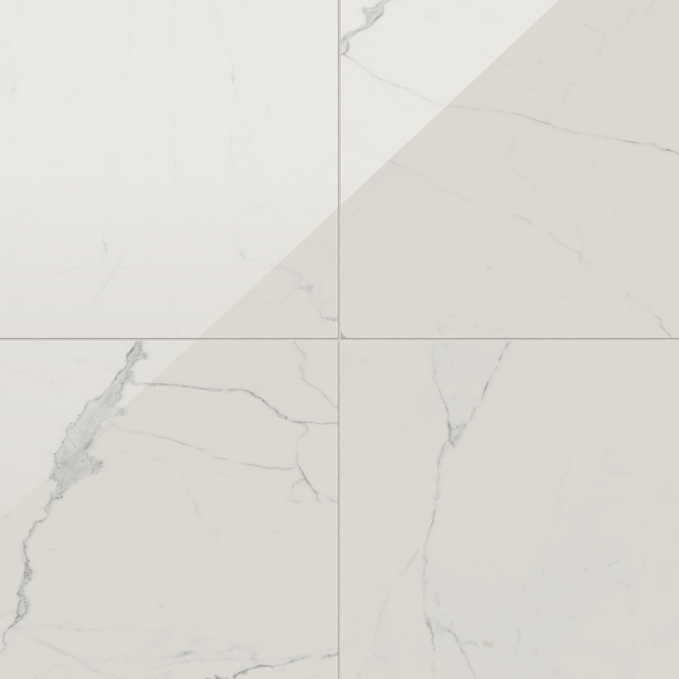 Leona 24x24 Polished Porcelain Tile in Calacatta