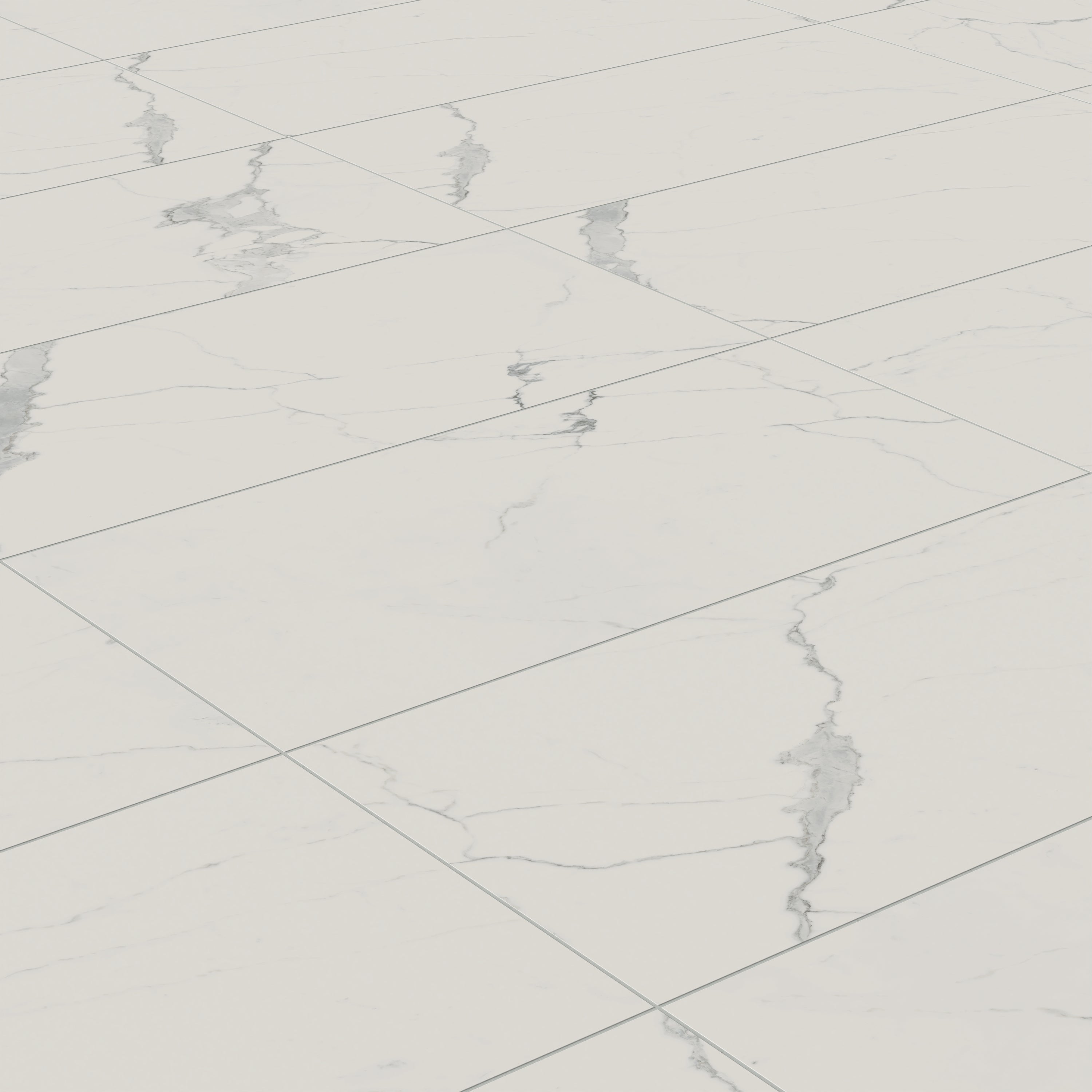 Leona 24x48 Matte Porcelain Tile in Calacatta