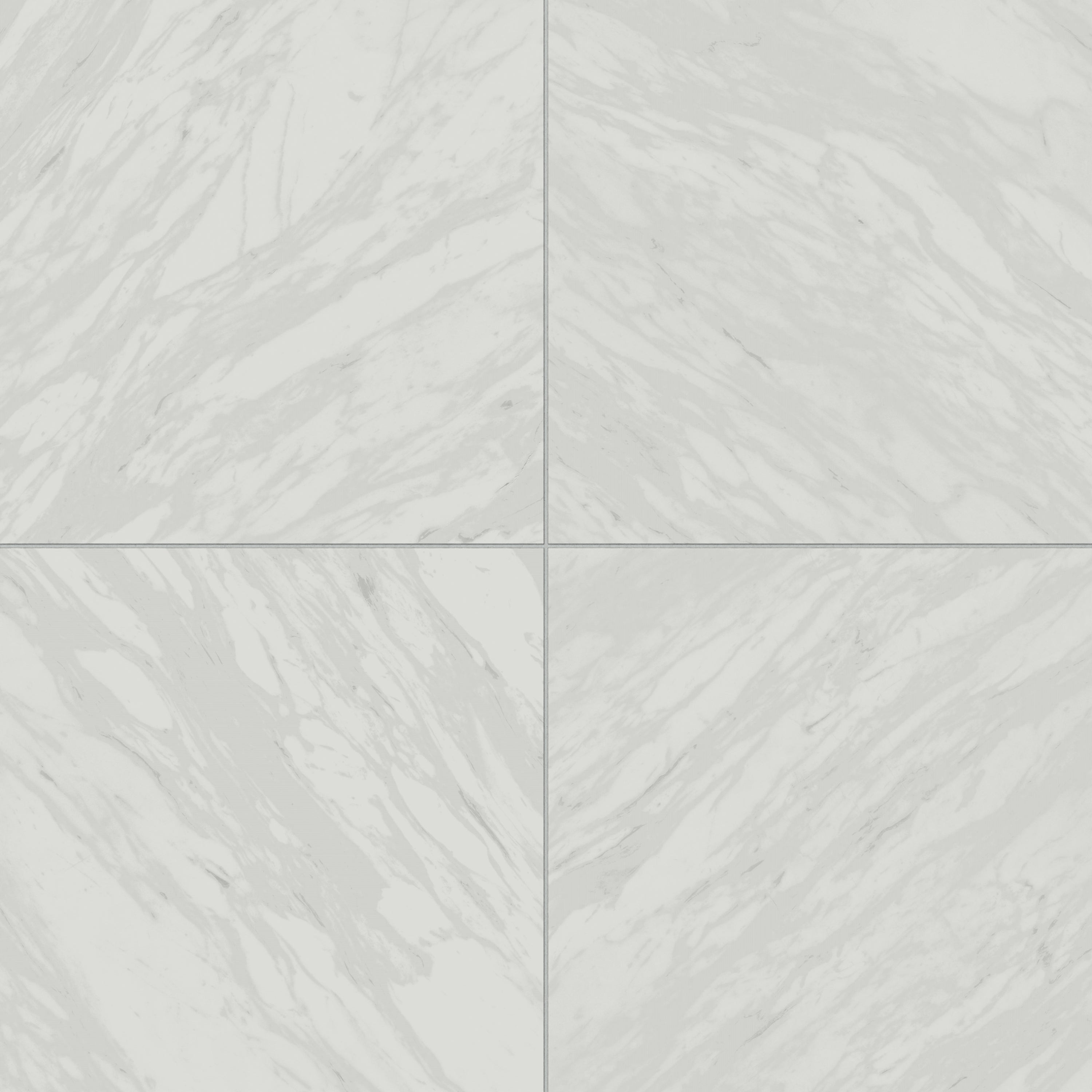 Blair 24x24 Matte Porcelain Tile in Volakas White