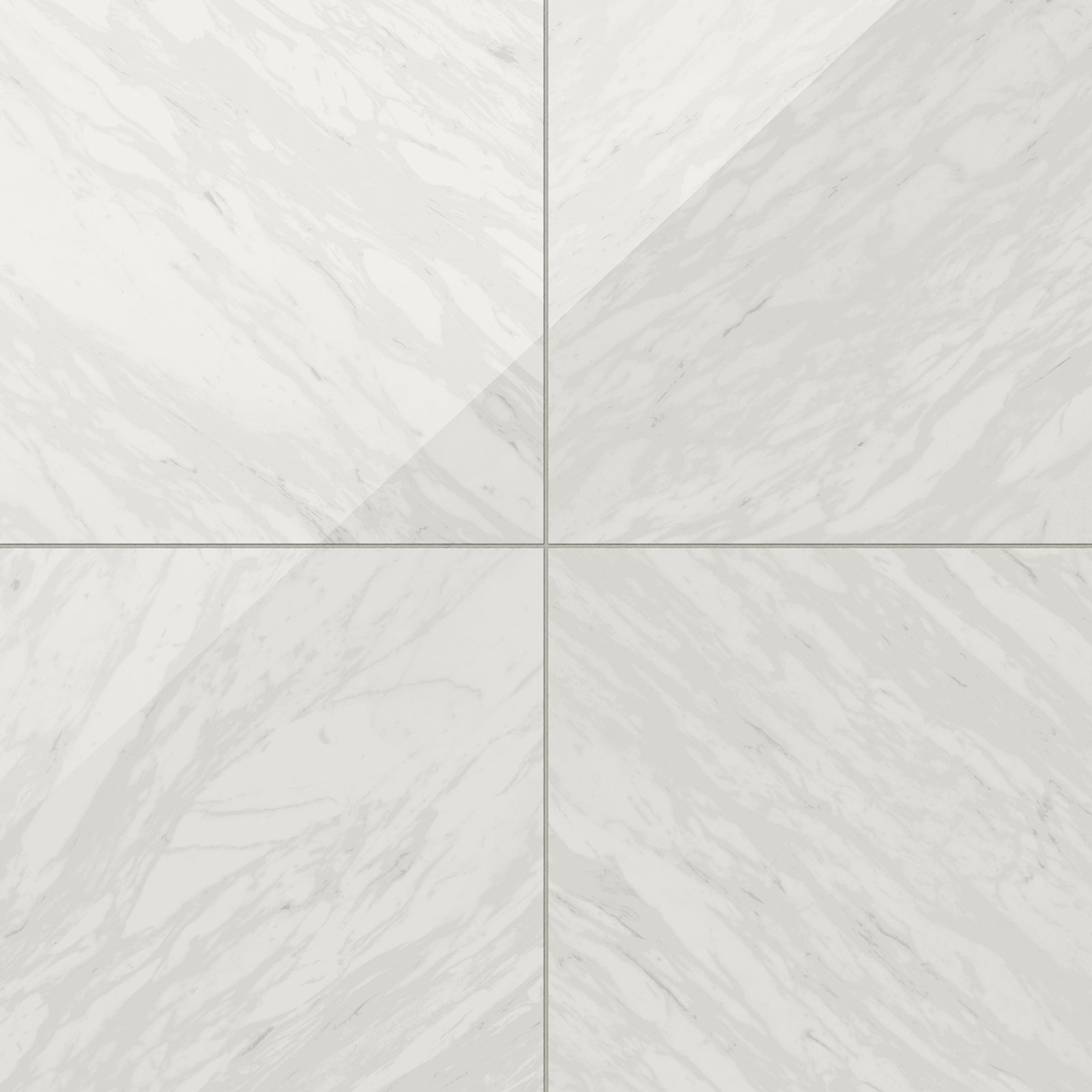 Blair 24x24 Polished Porcelain Tile in Volakas White