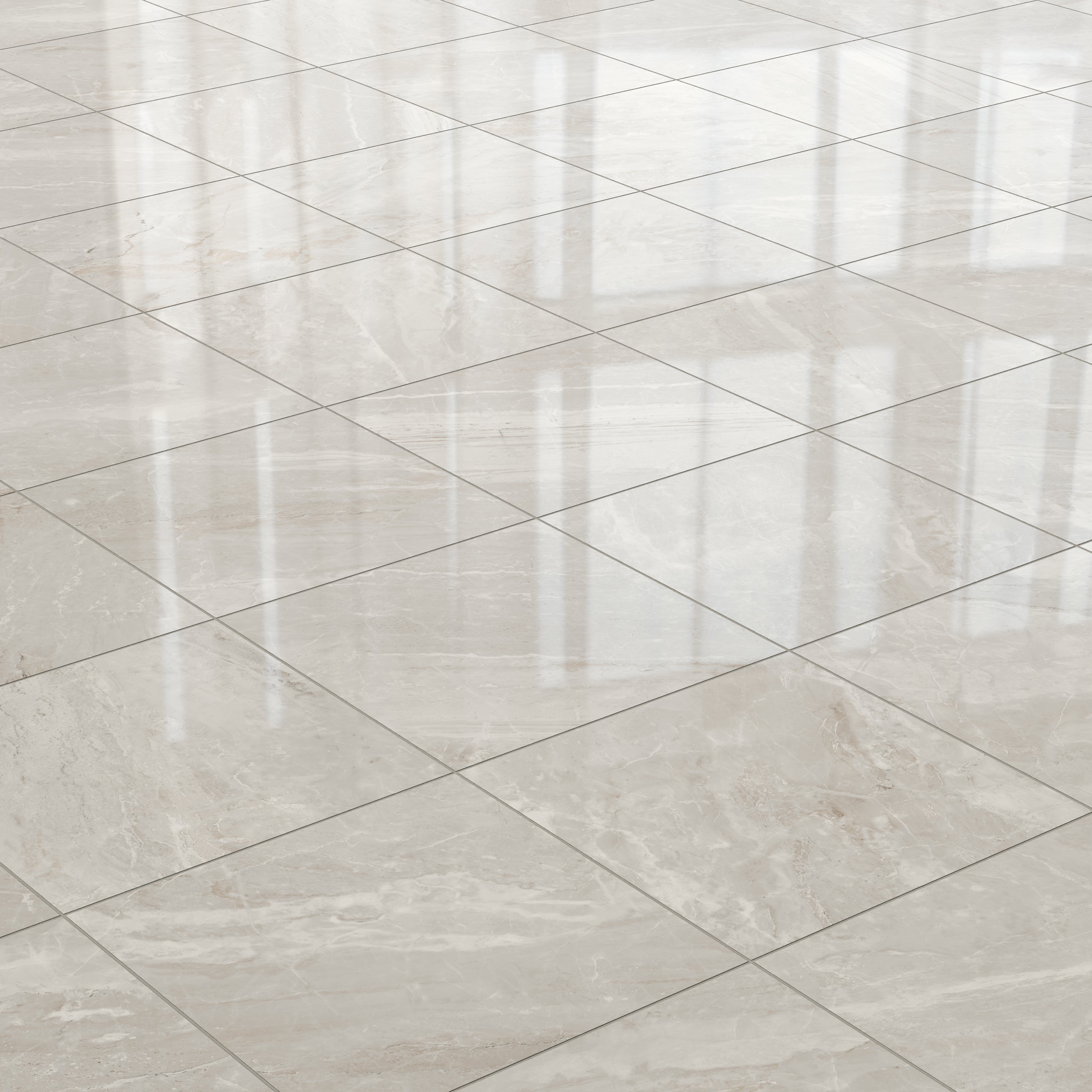 Blair 24x24 Polished Porcelain Tile in Oniciata Beige