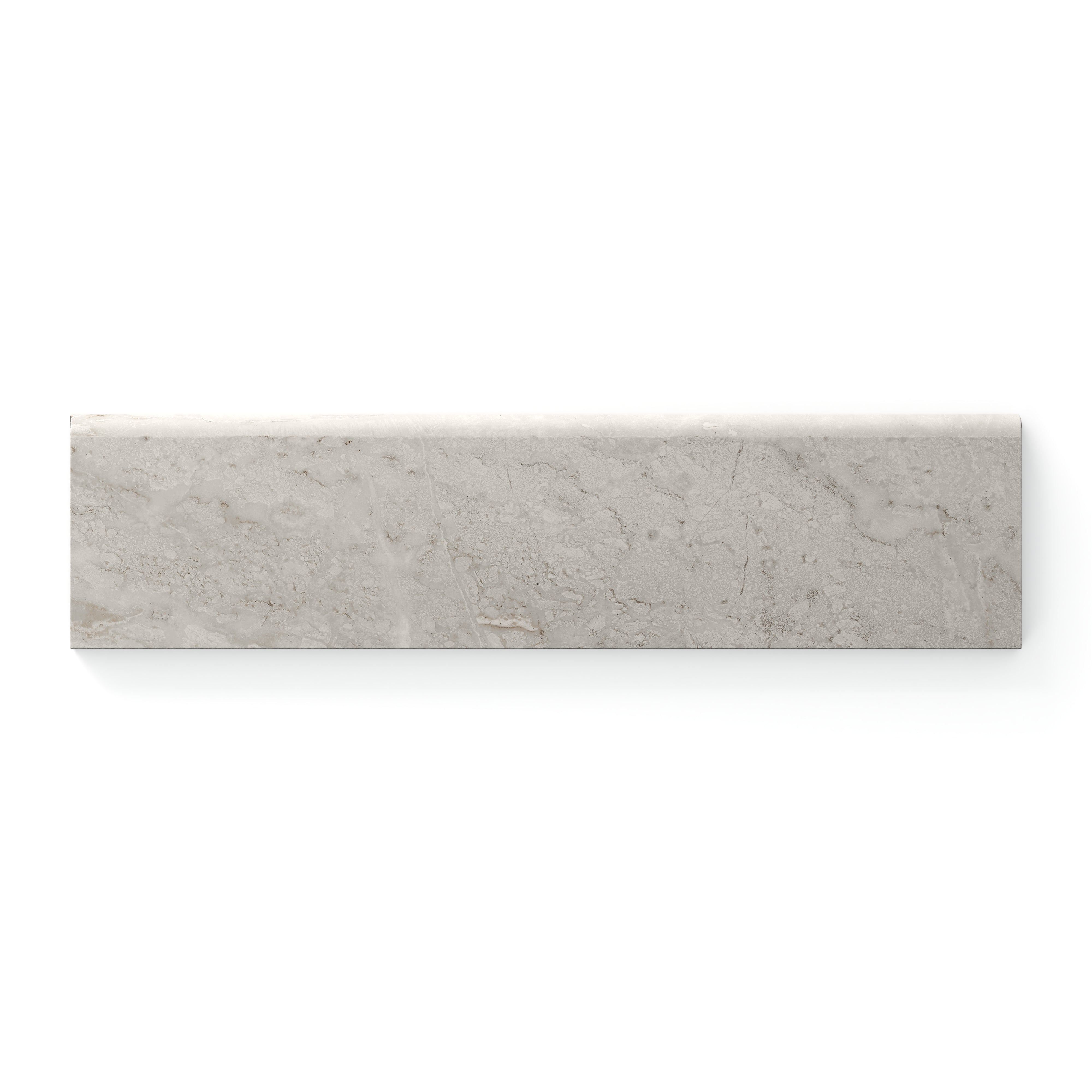 Blair 3x12 Matte Porcelain Bullnose Tile in Marmo Black