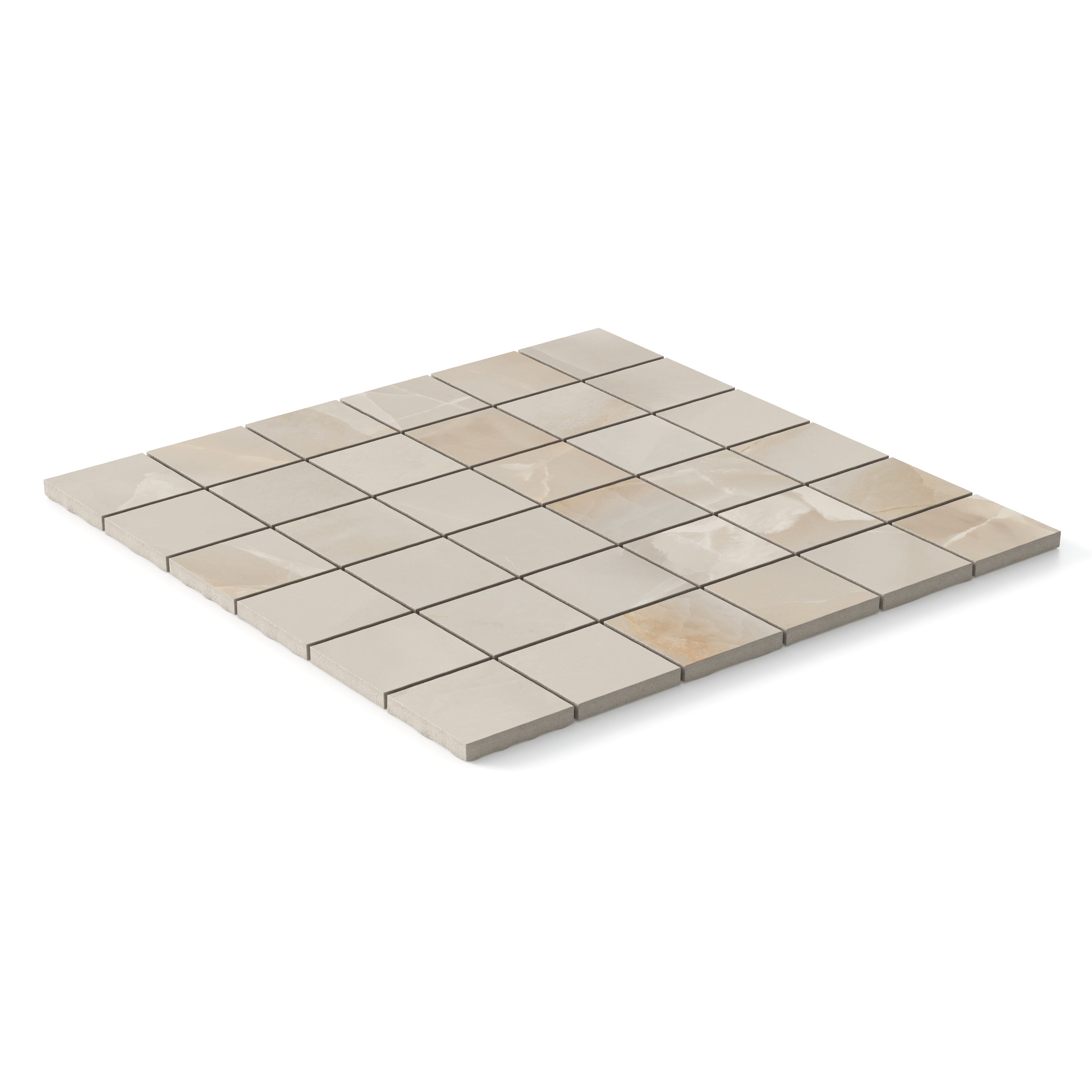 Astrid 2x2 Matte Porcelain Mosaic Tile in Sand