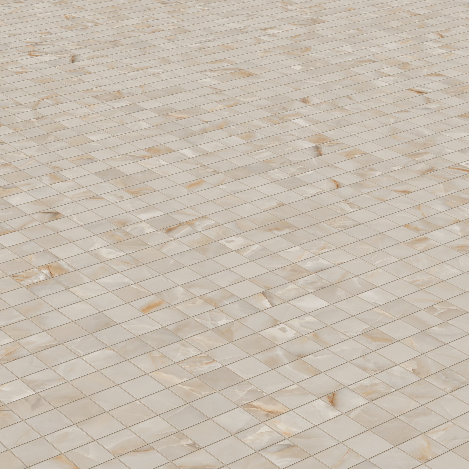 Astrid 2x2 Matte Porcelain Mosaic Tile in Sand