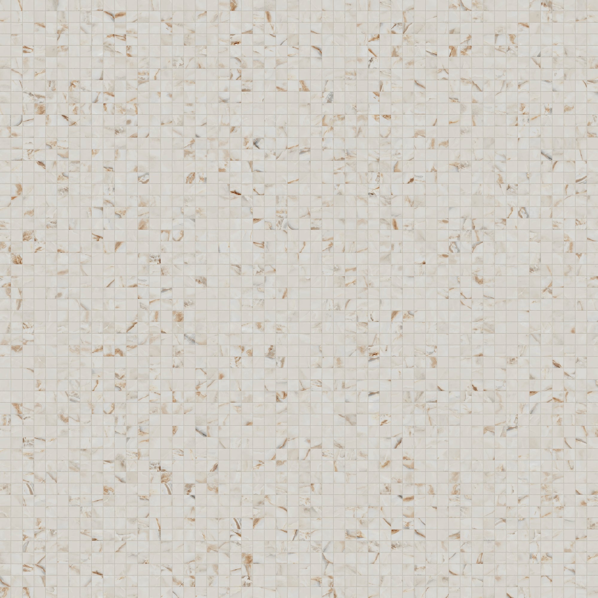 Astrid 2x2 Polished Porcelain Mosaic Tile in Alabaster