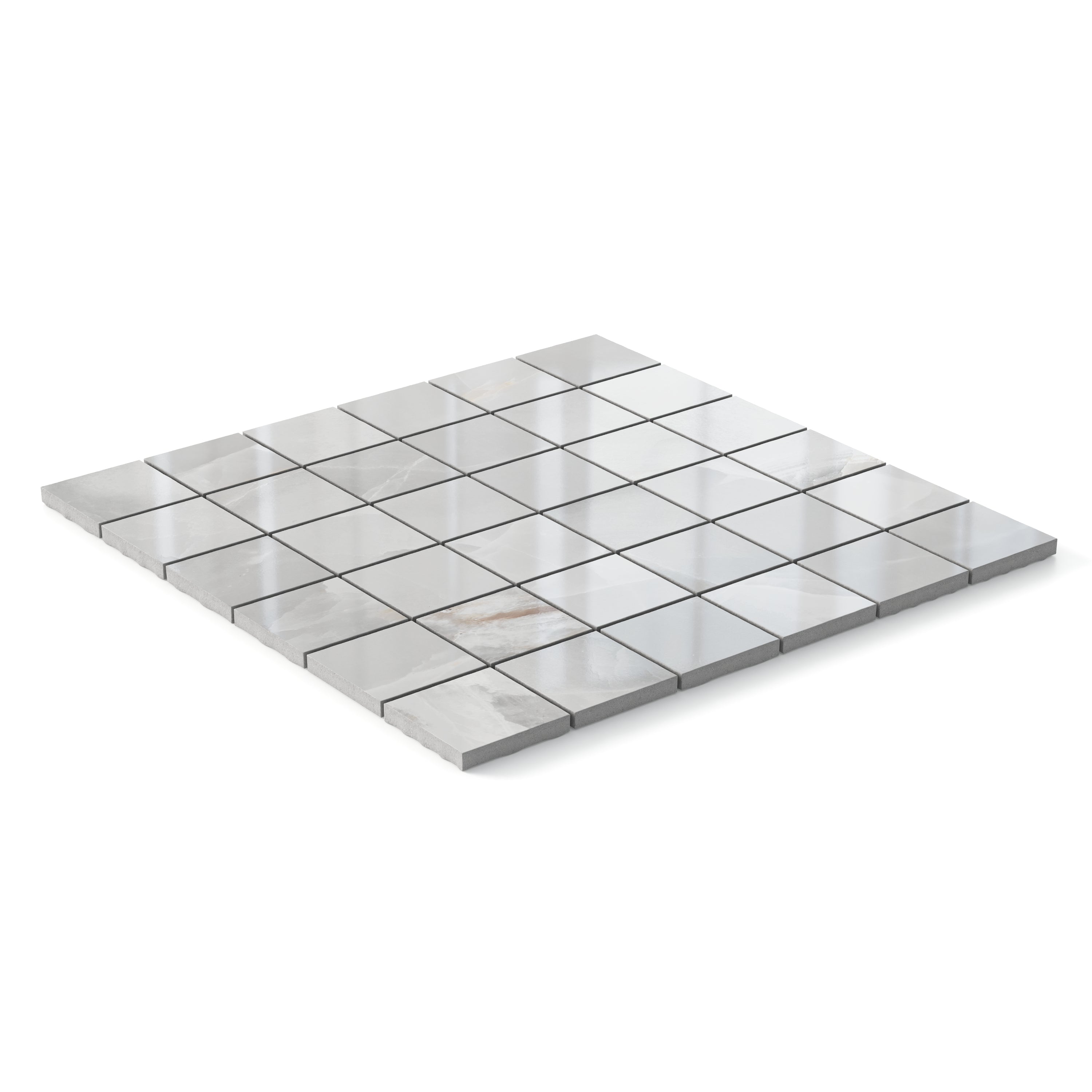 Astrid 2x2 Polished Porcelain Mosaic Tile in Slate