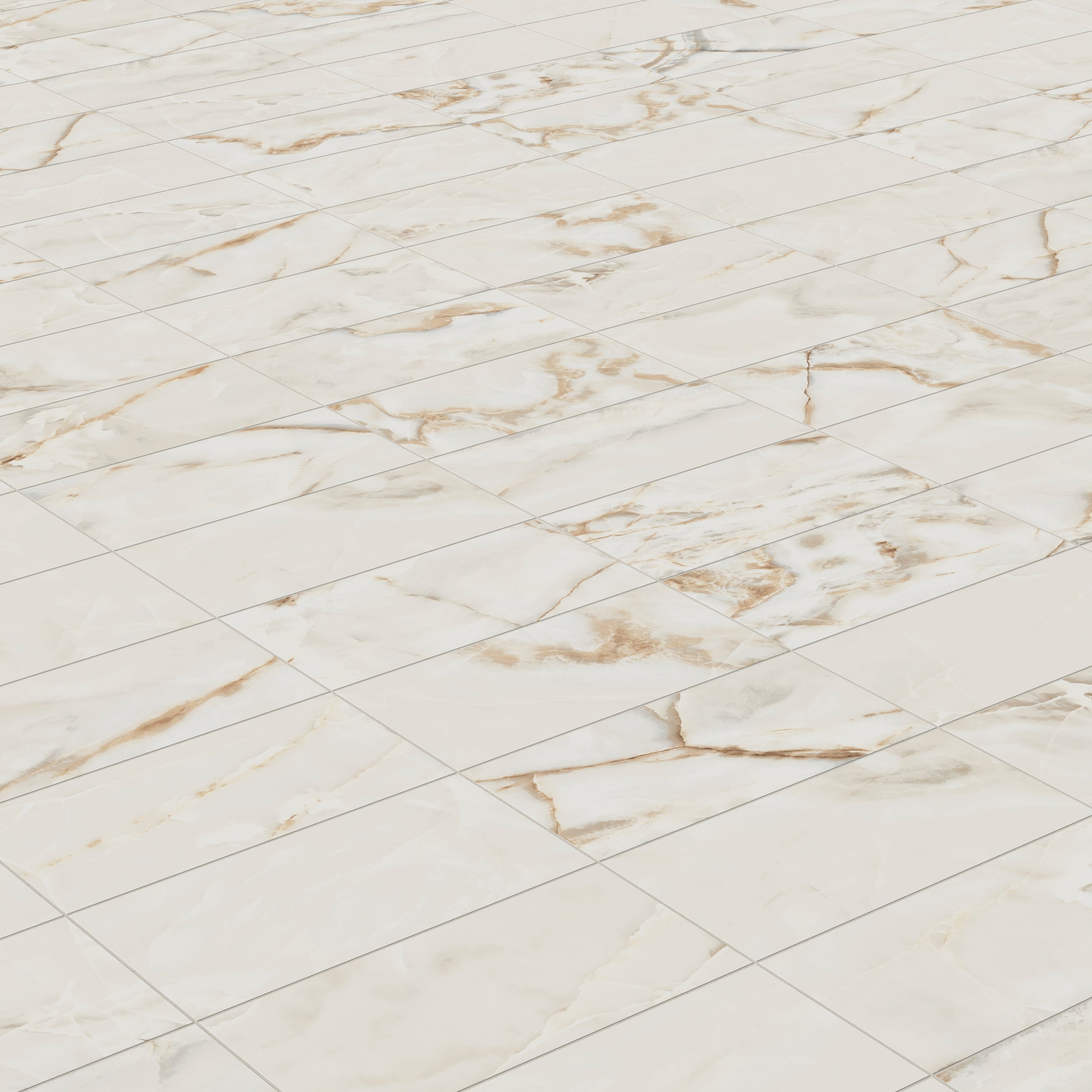 Astrid Alabaster 12x24 Matte: Onyx-Style Porcelain for Floor & Wall