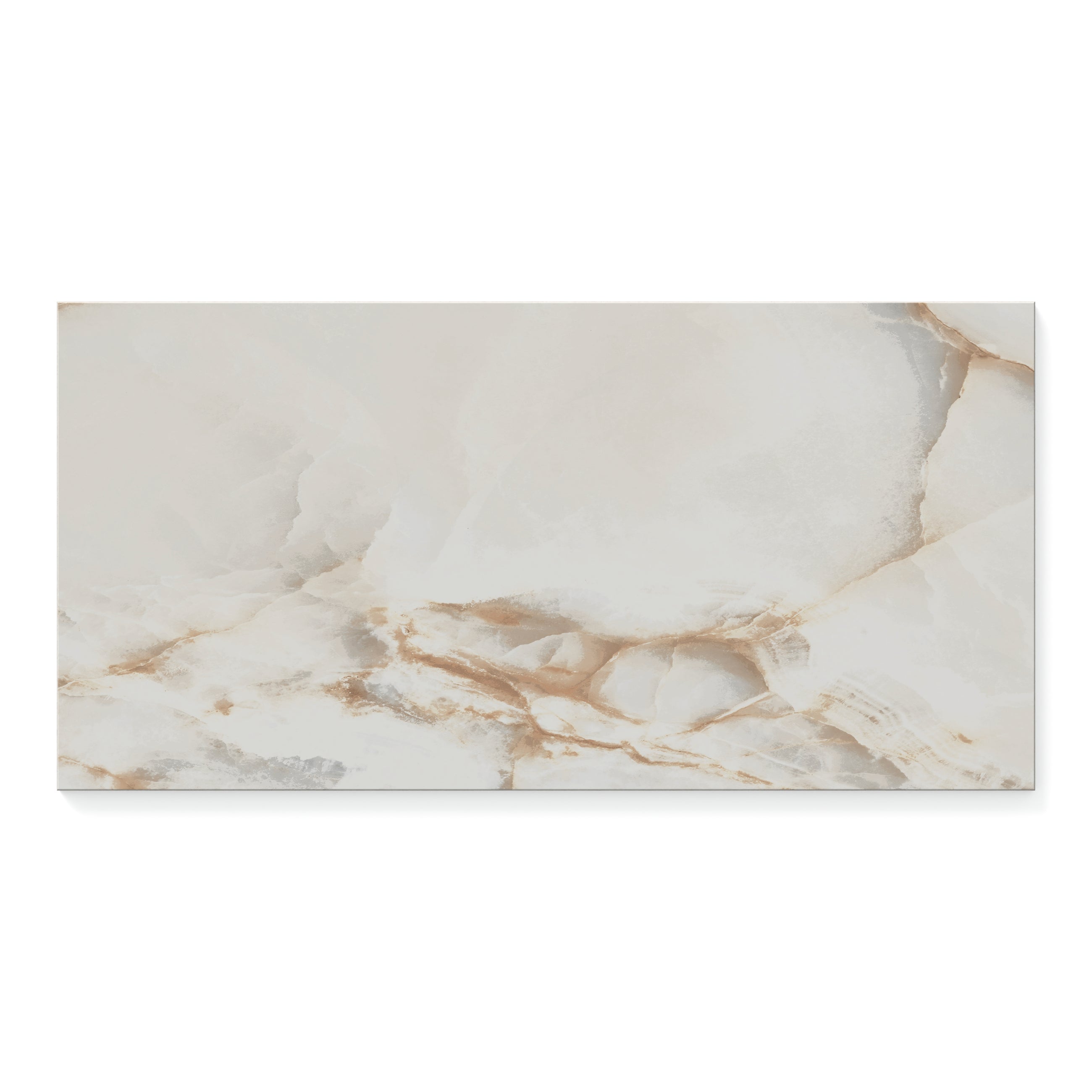Astrid 12x24 Polished Porcelain Tile in Alabaster