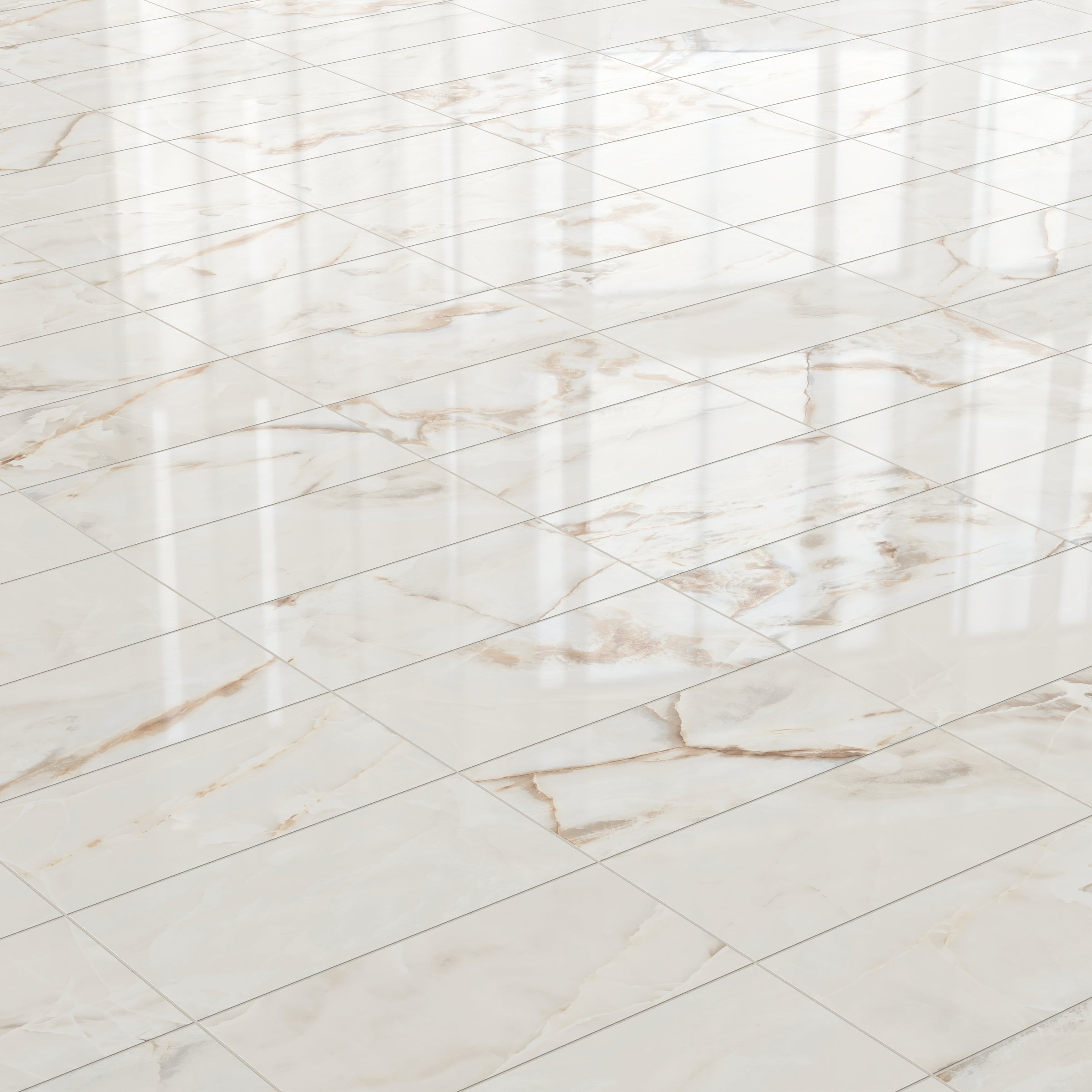 Astrid Alabaster 12x24 Polished: Onyx-Look Porcelain for Floor & Wall