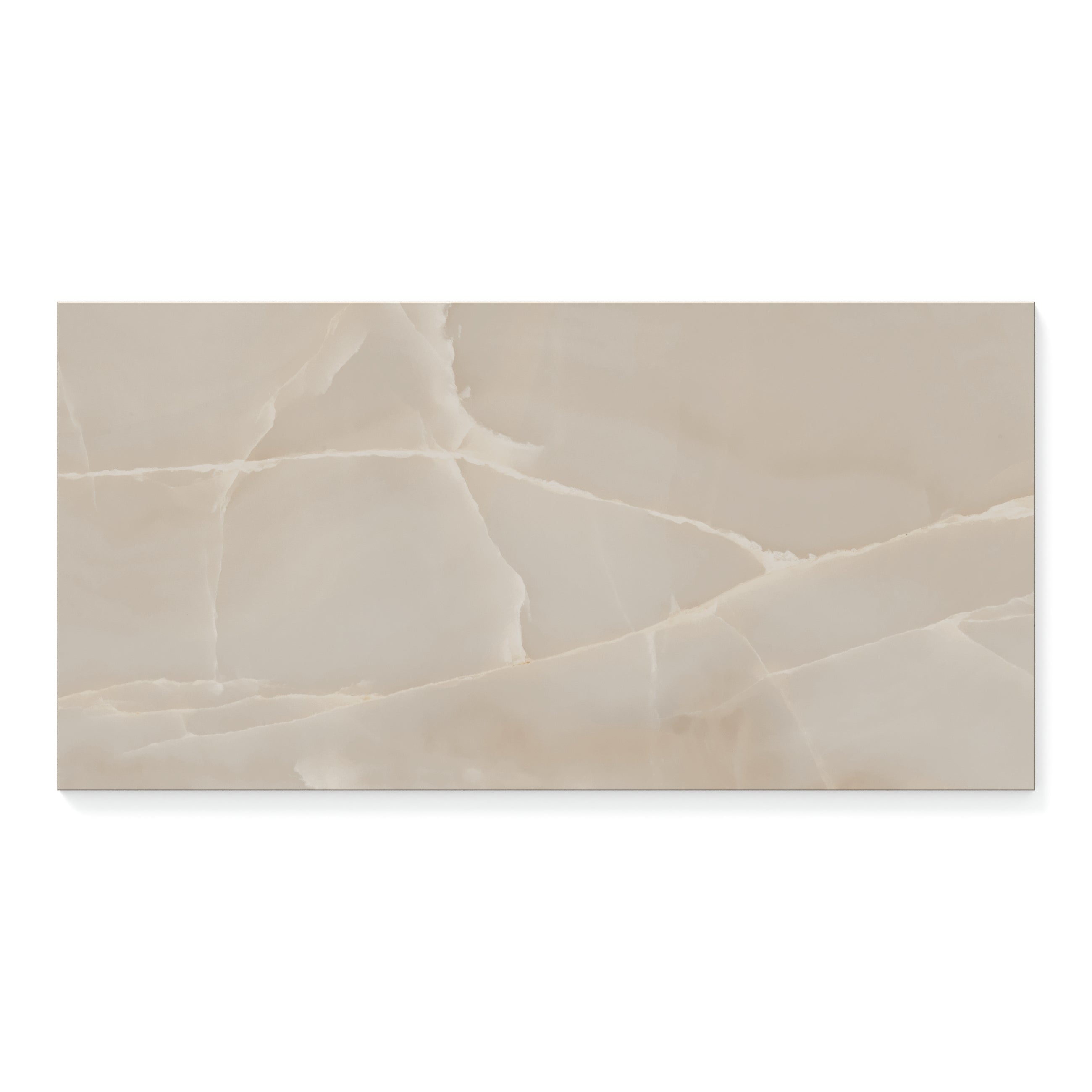 Astrid 12x24 Polished Porcelain Tile in Sand