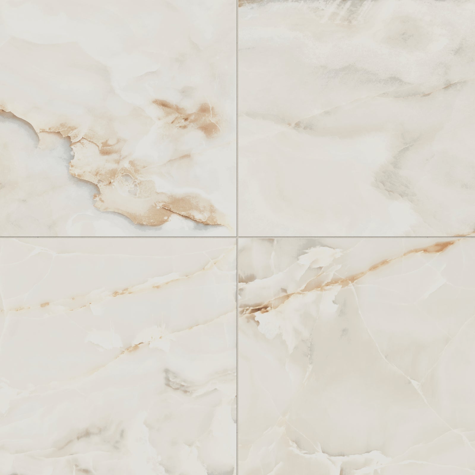 Astrid 24x24 Matte Porcelain Tile in Alabaster