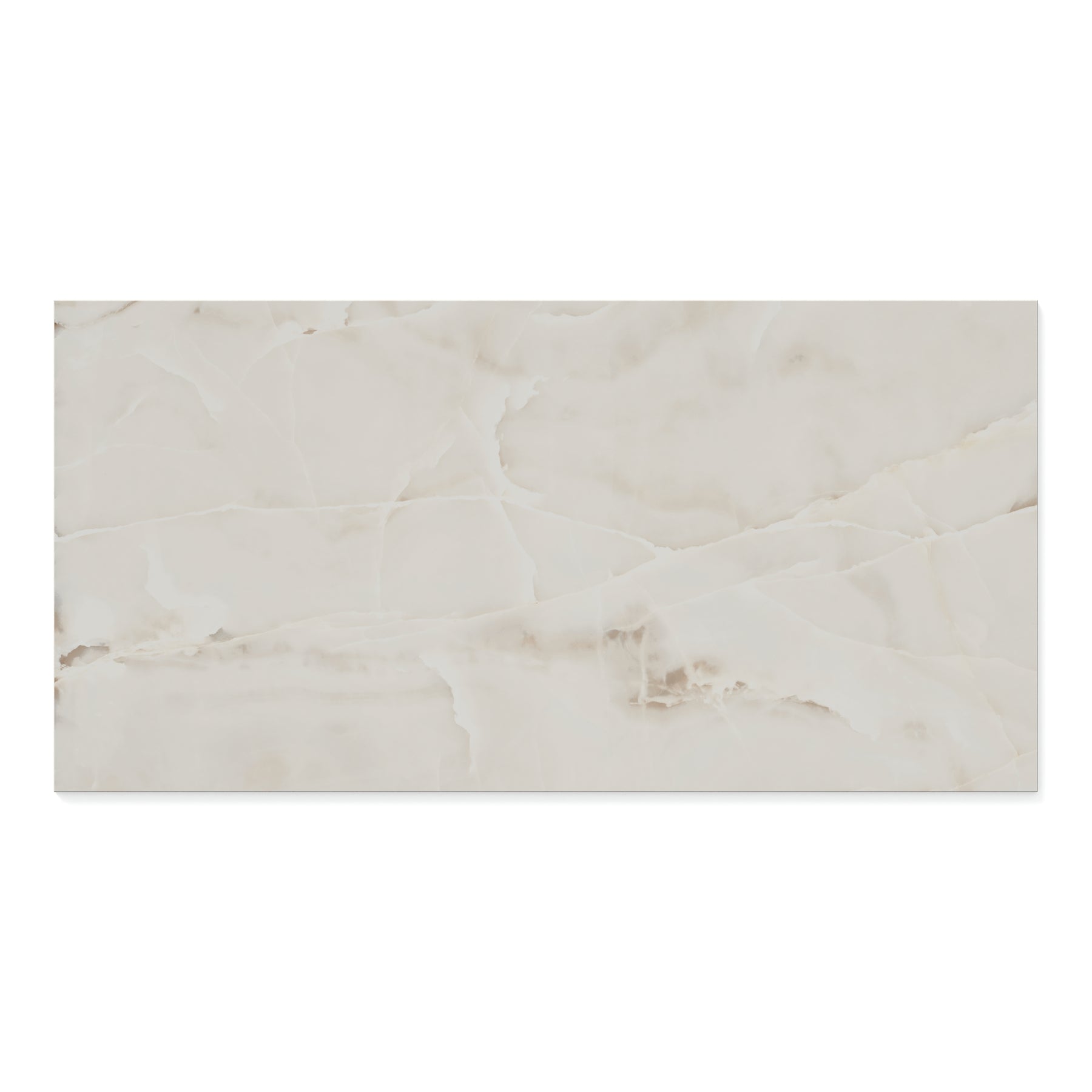 Astrid 24x48 Polished Porcelain Tile in Alabaster