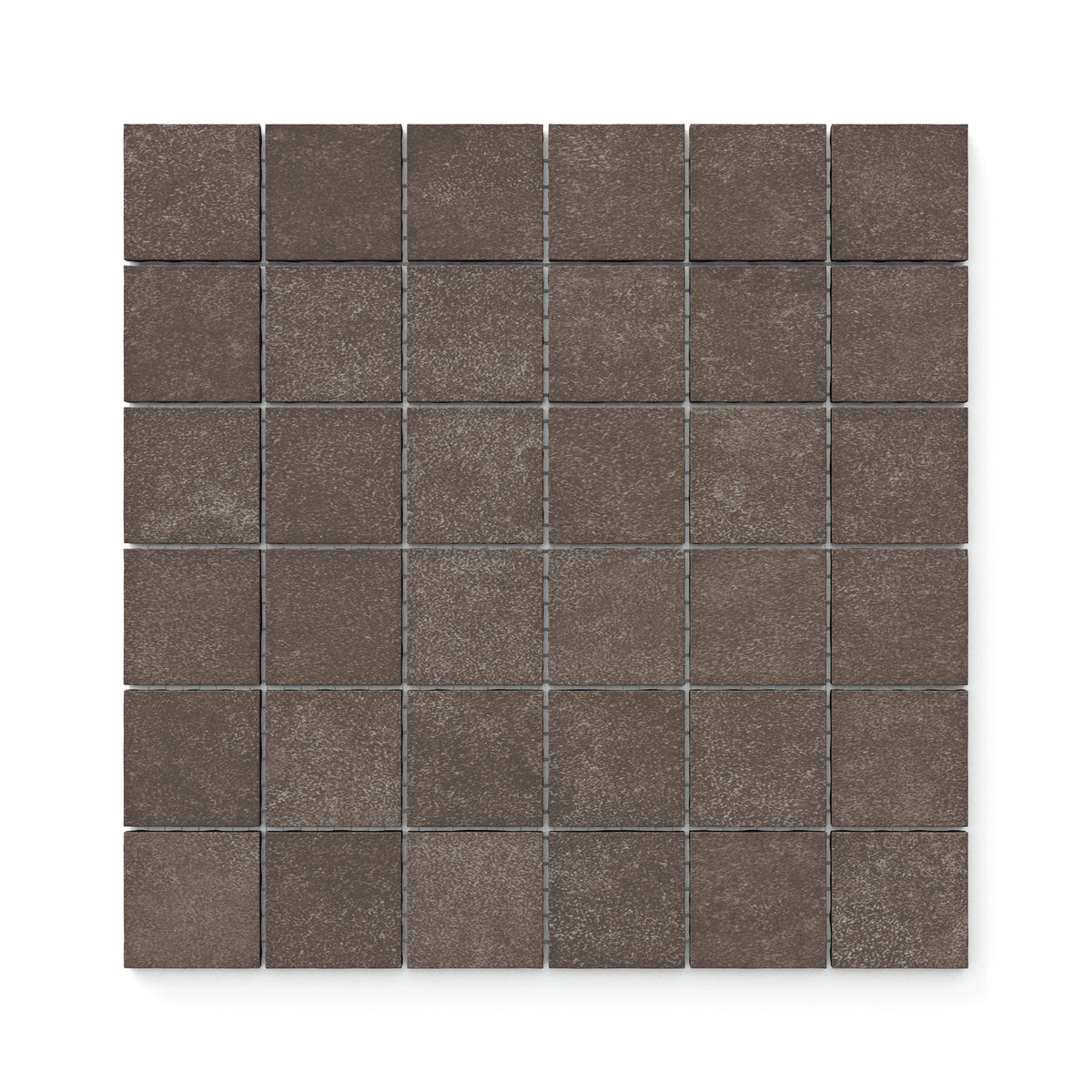 Wyatt 2x2 Matte Porcelain Mosaic Tile in Espresso