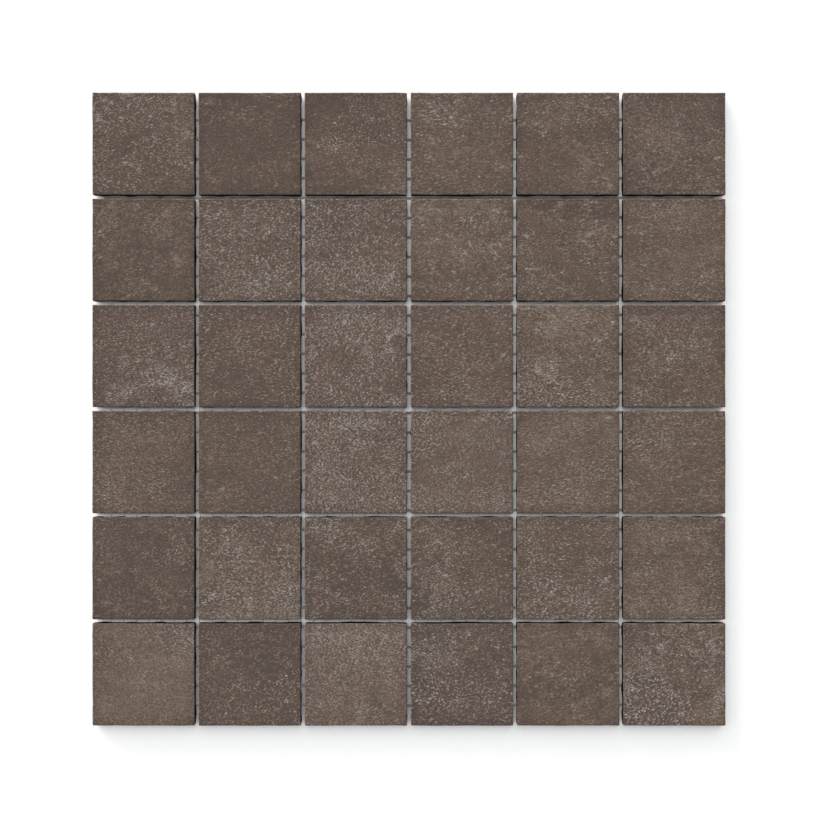 Wyatt 2x2 Matte Porcelain Mosaic Tile in Espresso