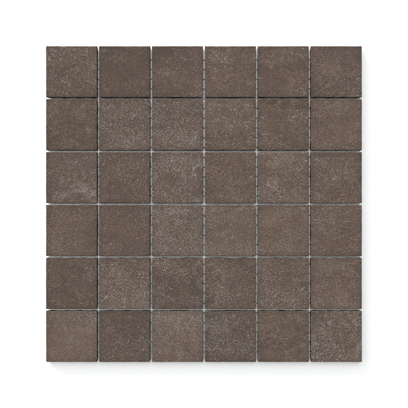 Wyatt 2x2 Matte Porcelain Mosaic Tile in Espresso