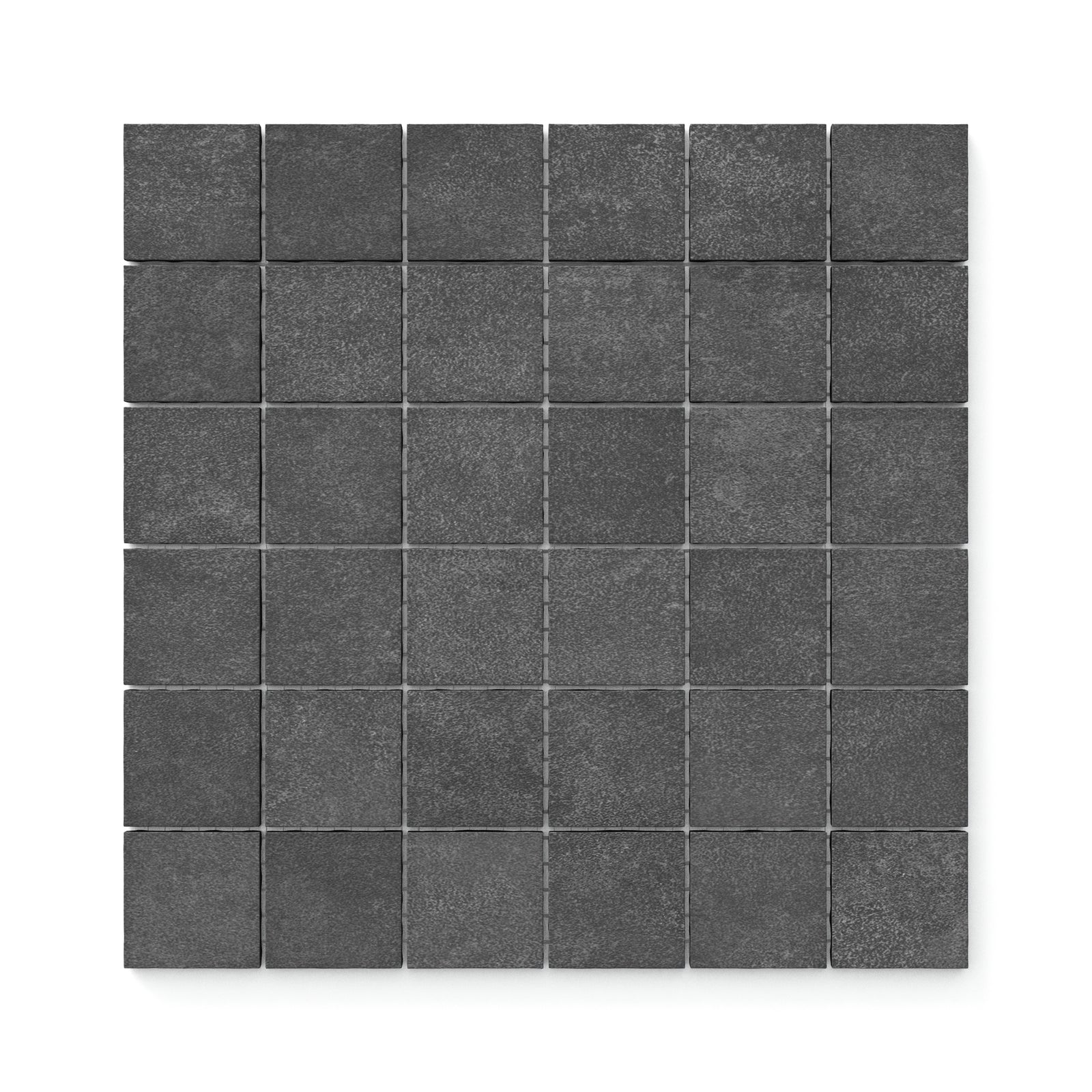 Wyatt 2x2 Matte Porcelain Mosaic Tile in Iron
