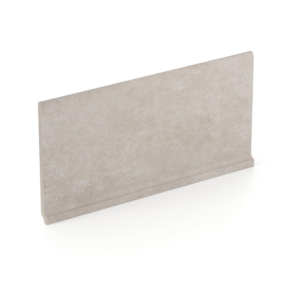 Wyatt 6x12 Matte Porcelain Cove Base Tile in Ash