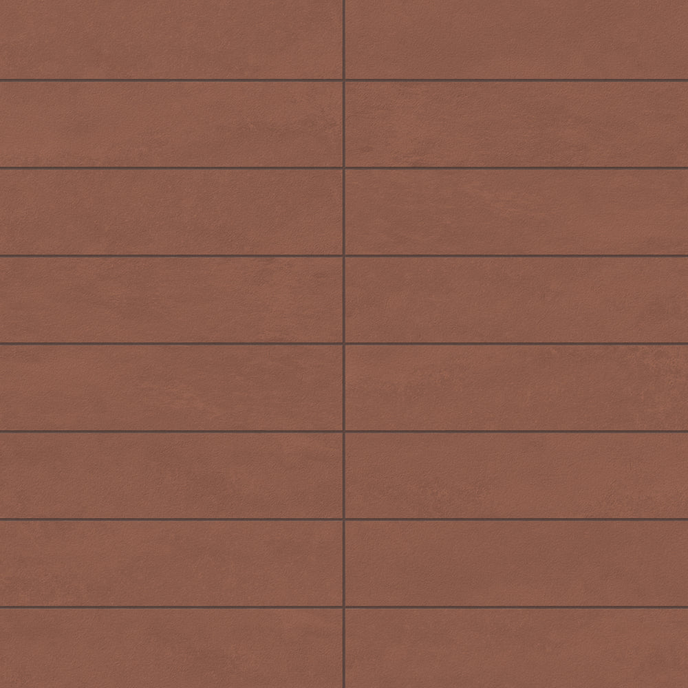 Dax 6x24 Matte Porcelain Tile in Rust
