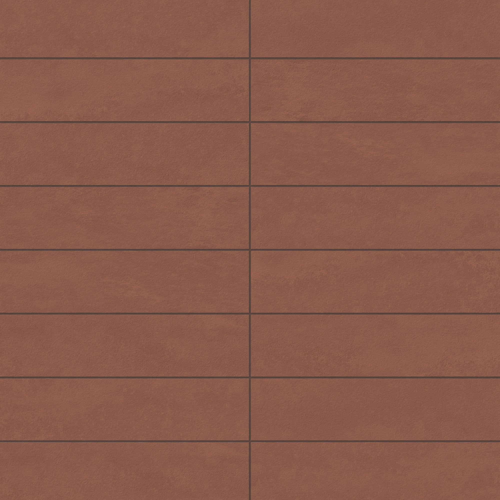 Dax 6x24 Matte Porcelain Tile in Rust