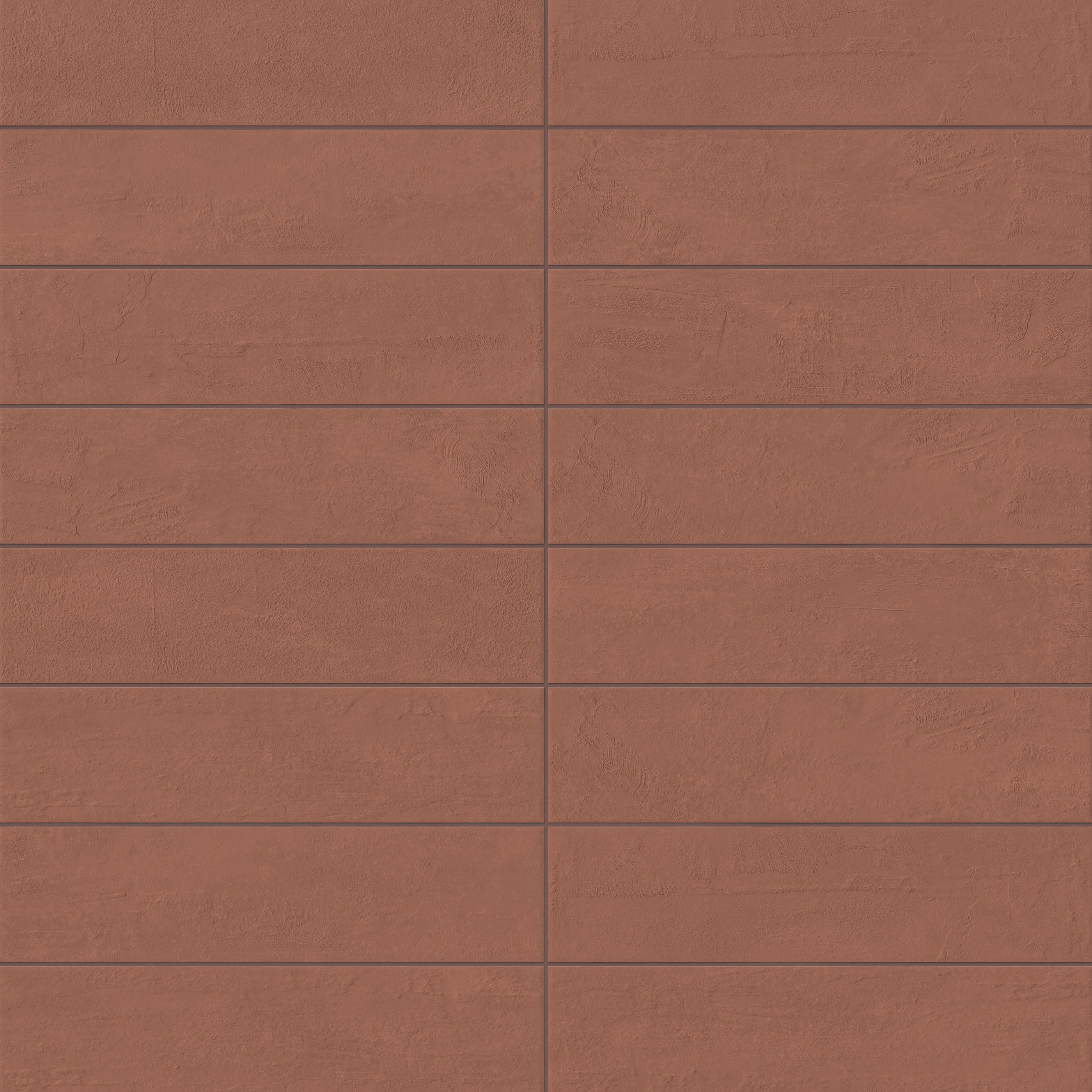 Dax 6x24 Matte Porcelain Tile in Rust