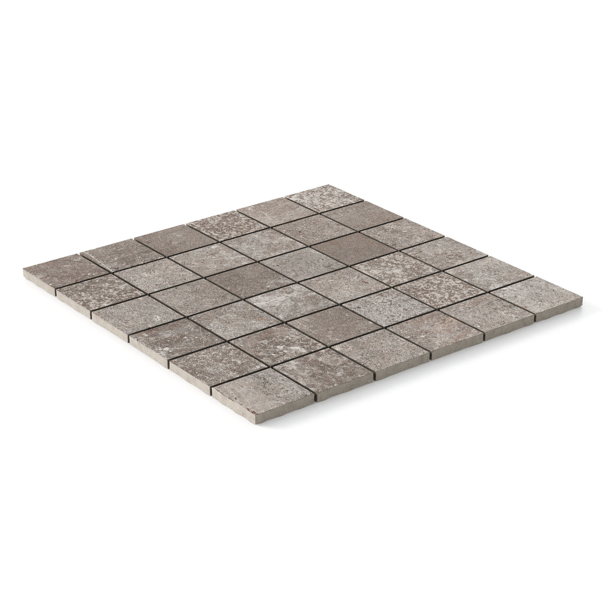 Wesley 2x2 Matte Porcelain Mosaic Tile in Ash