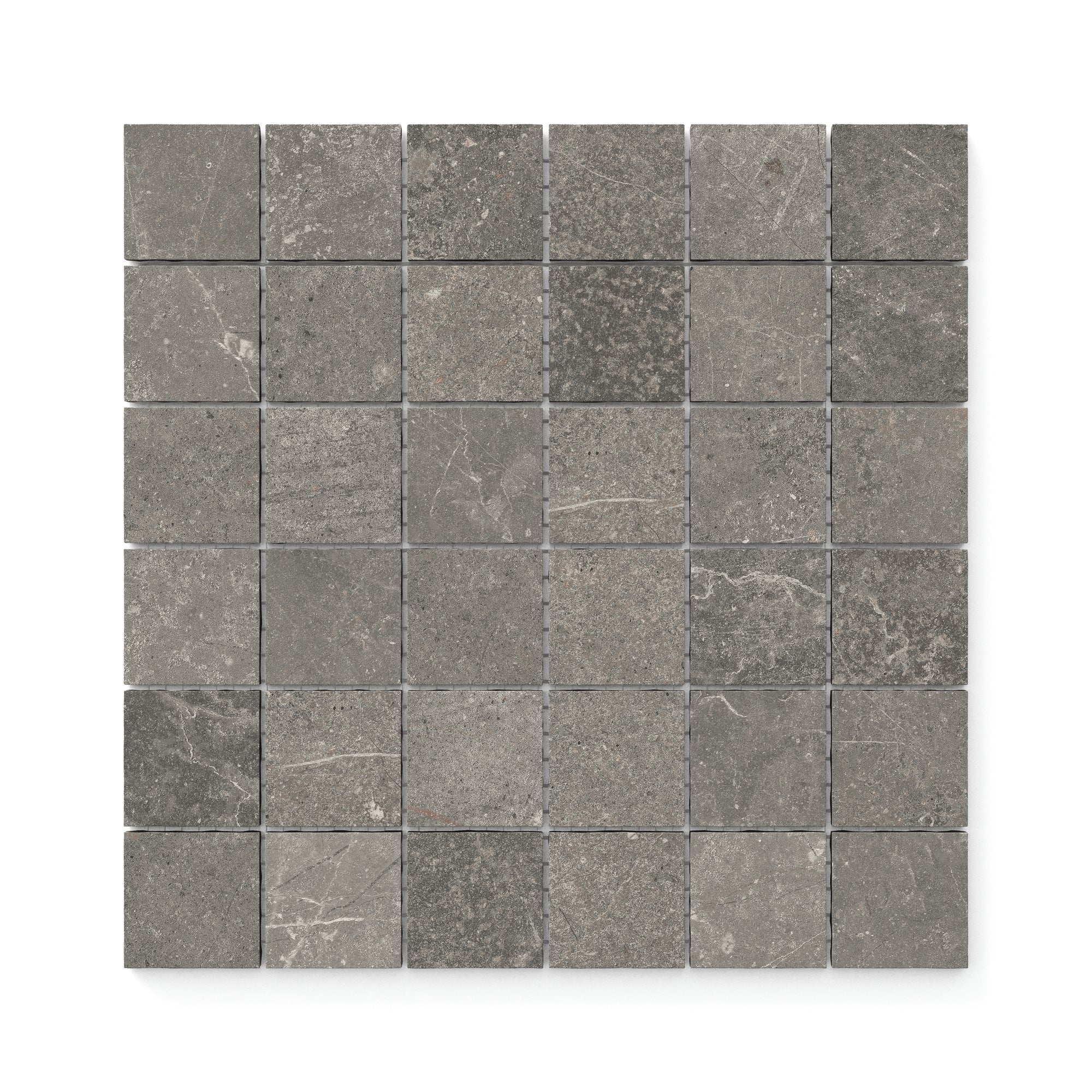 Wesley 2x2 Matte Porcelain Mosaic Tile in Smoke
