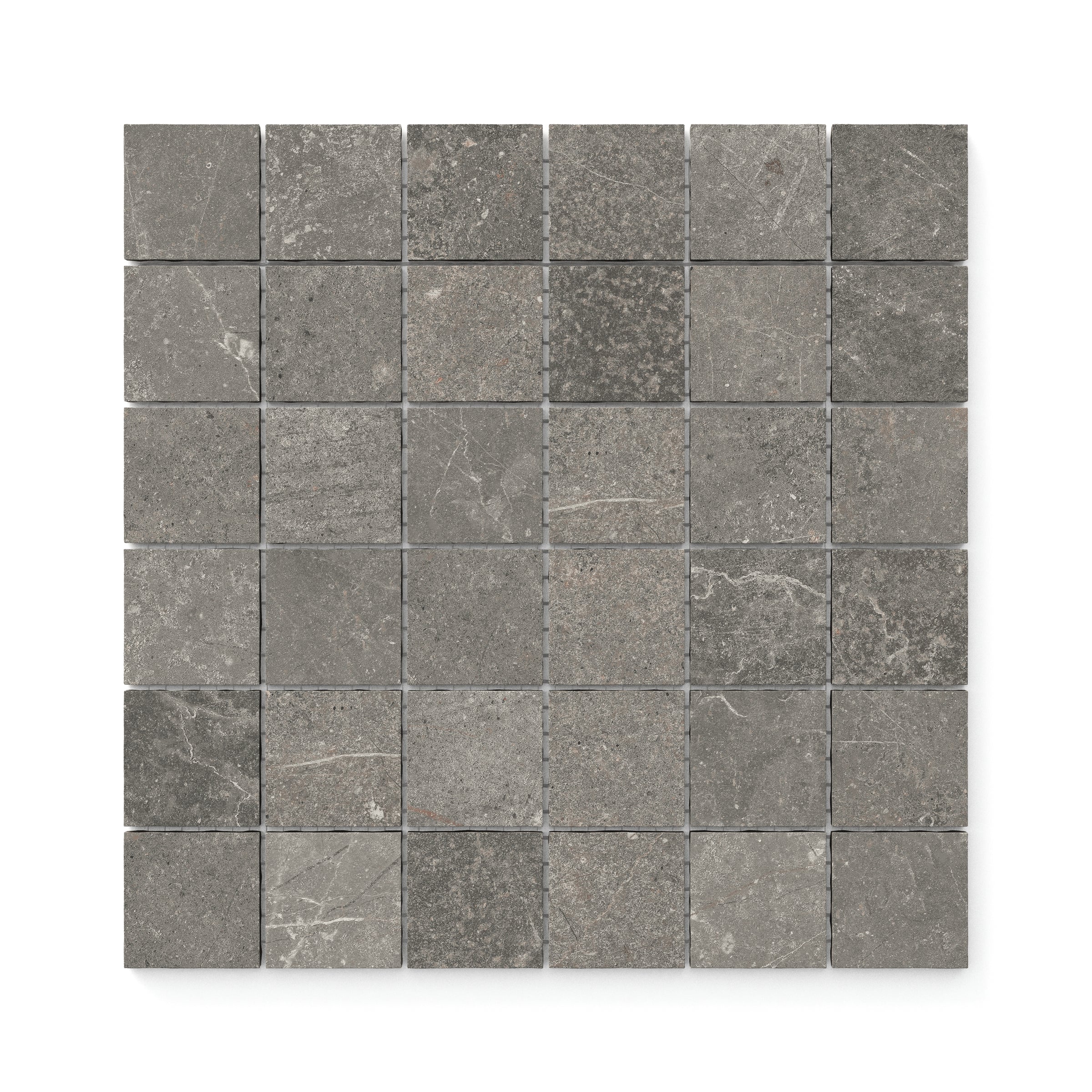 Wesley 2x2 Matte Porcelain Mosaic Tile in Smoke