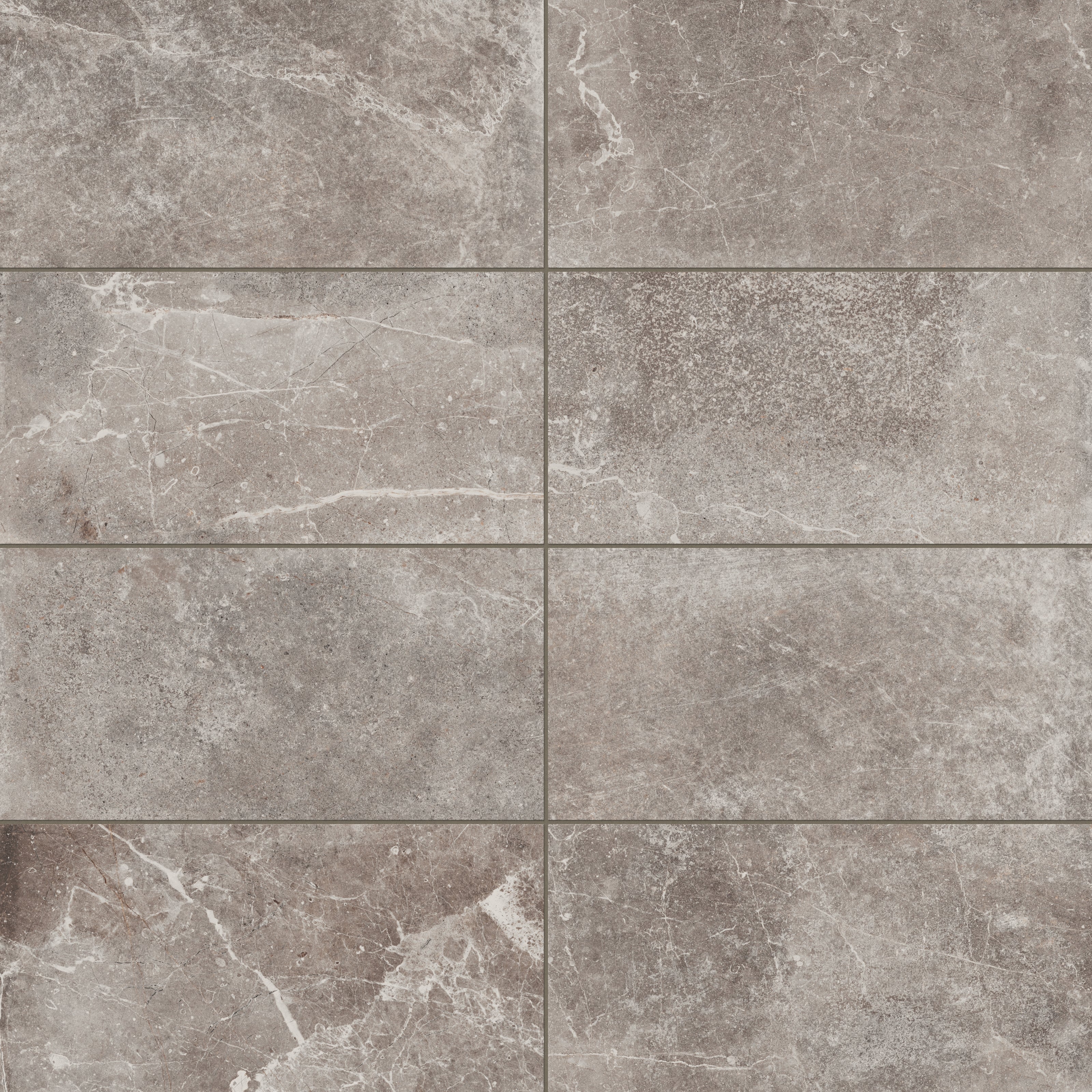 Wesley 12x24 Matte Porcelain Tile in Ash