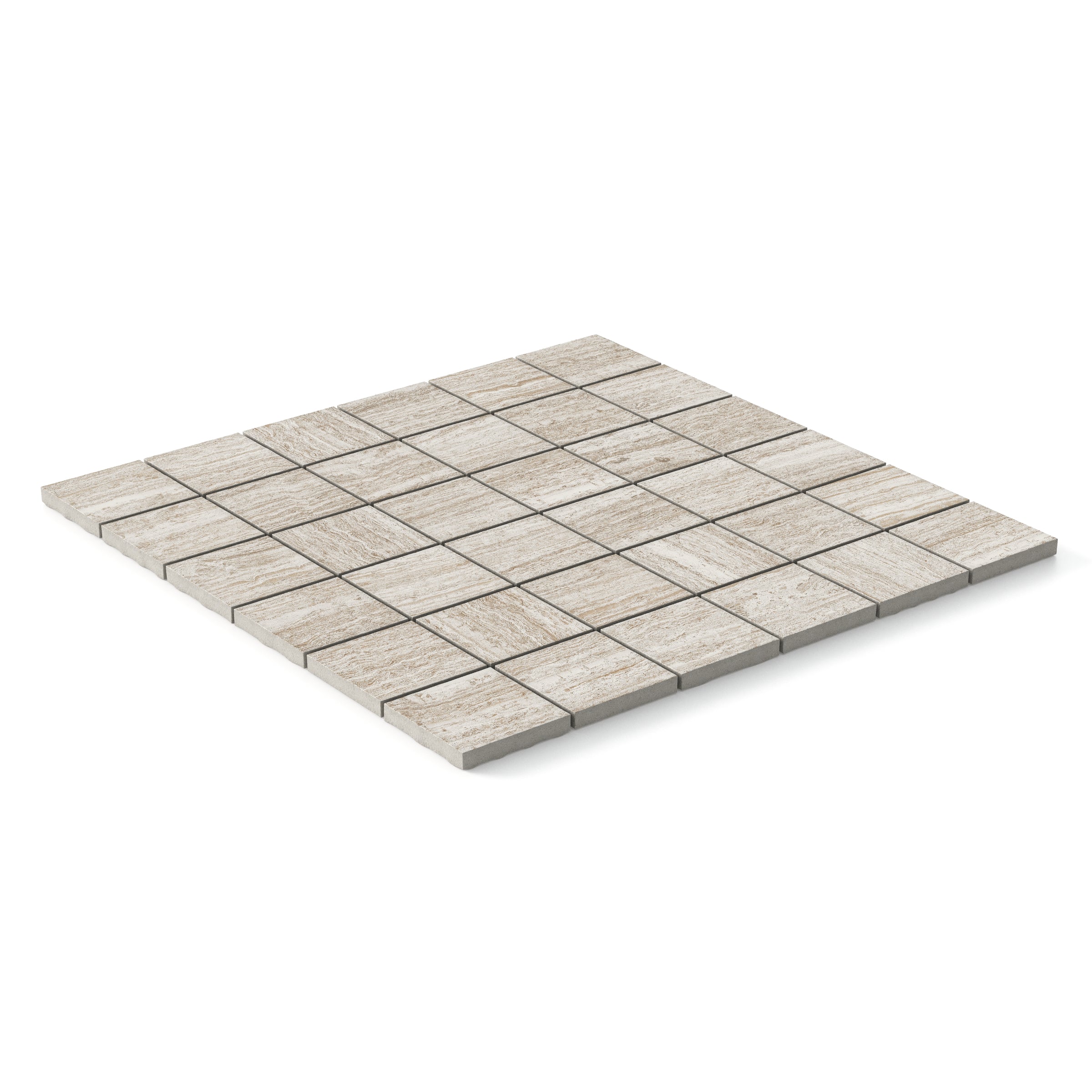 Hendrix 2x2 Matte Porcelain Mosaic Tile in Oat