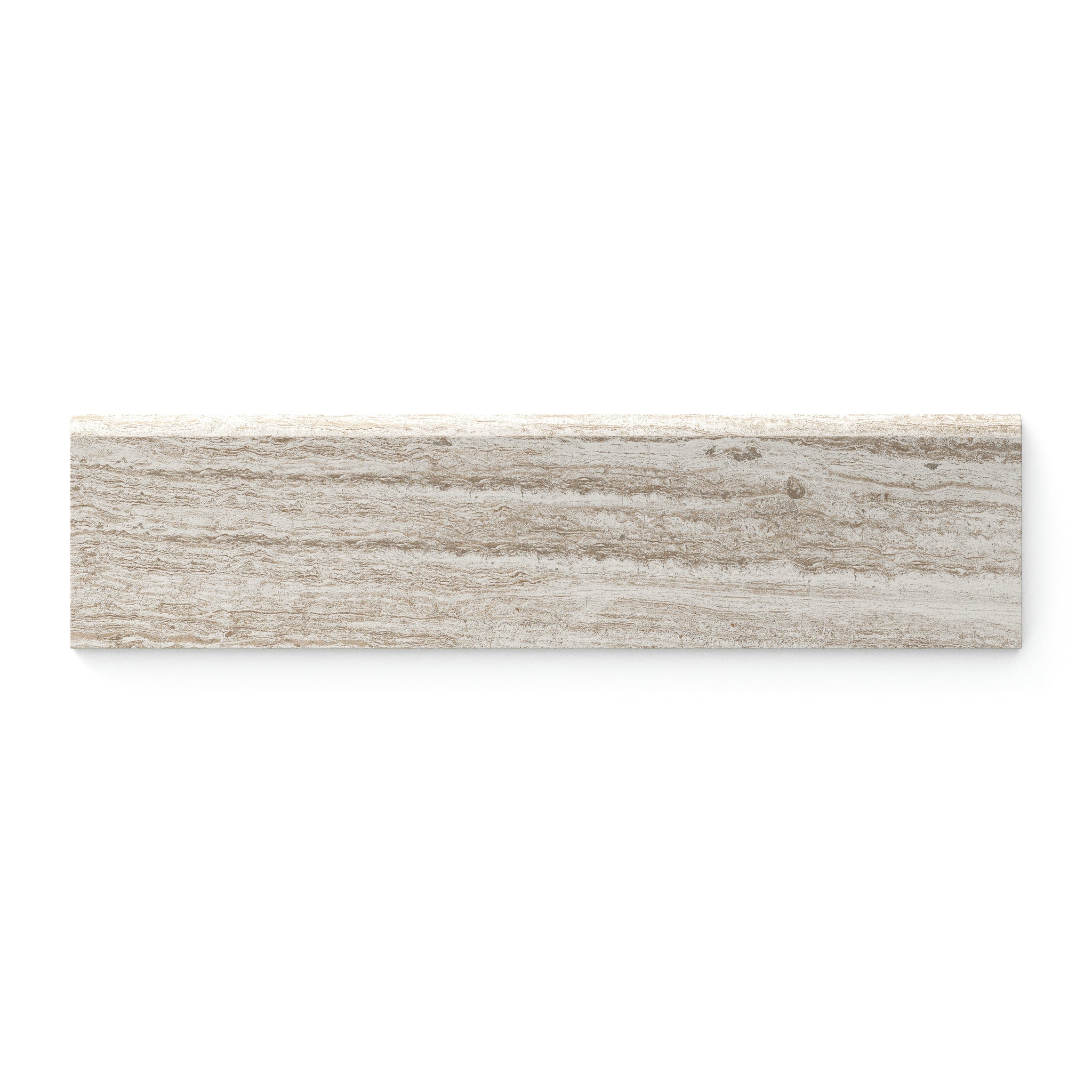 Hendrix 3x12 Matte Porcelain Bullnose Tile in Oat