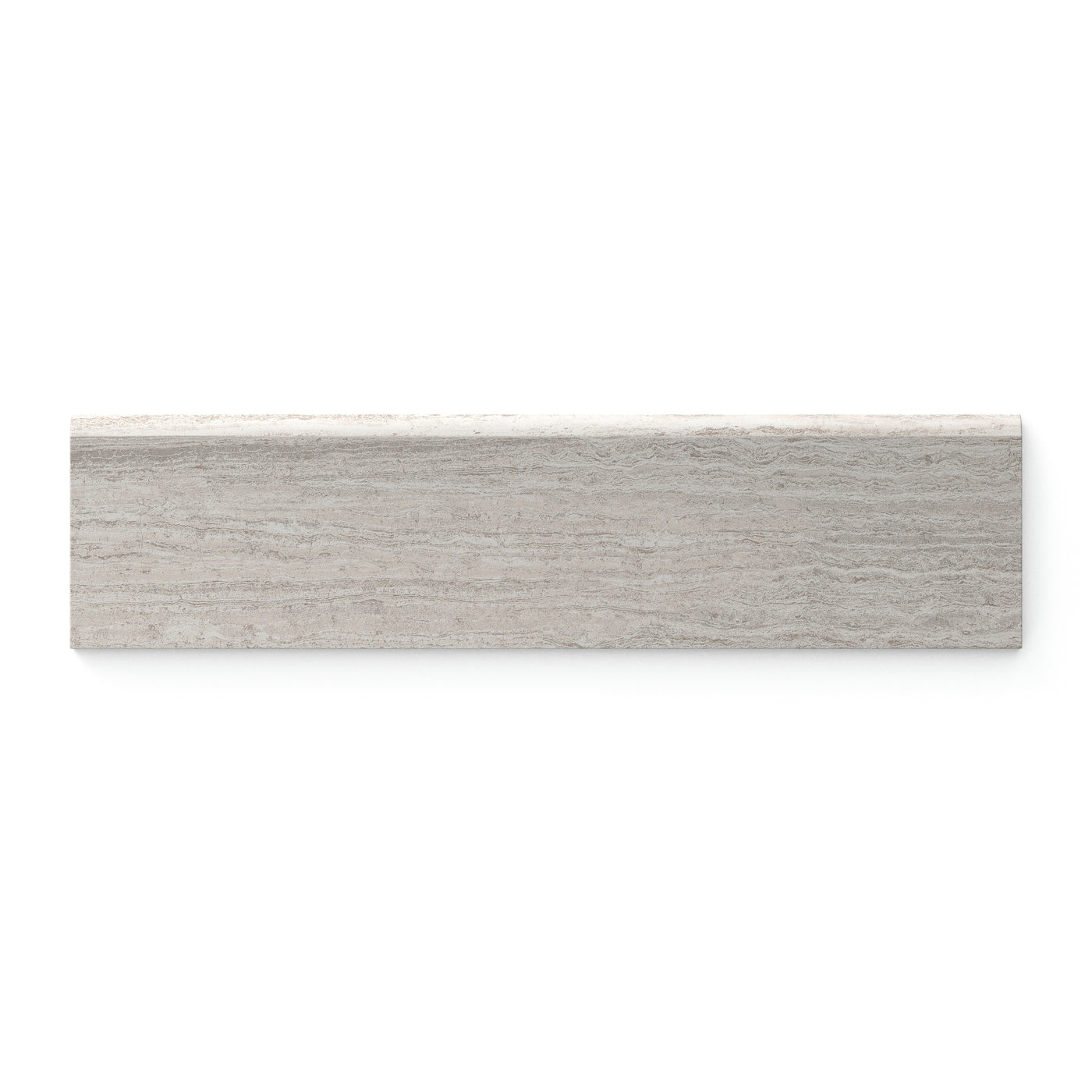 Hendrix 3x12 Matte Porcelain Bullnose Tile in Taupe