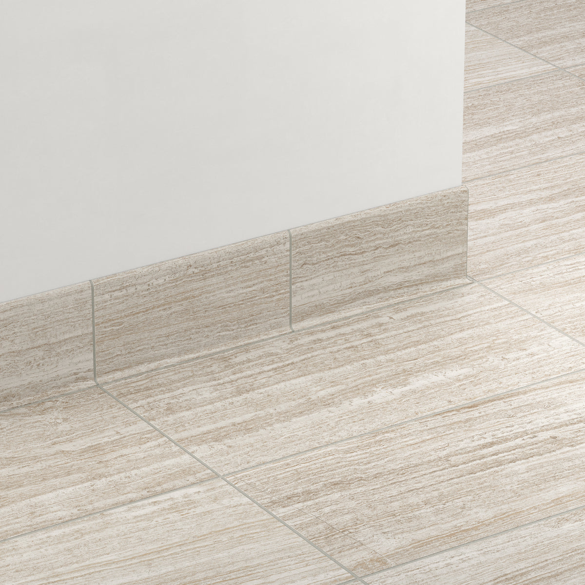 Hendrix 6x12 Matte Porcelain Cove Base Tile in Oat