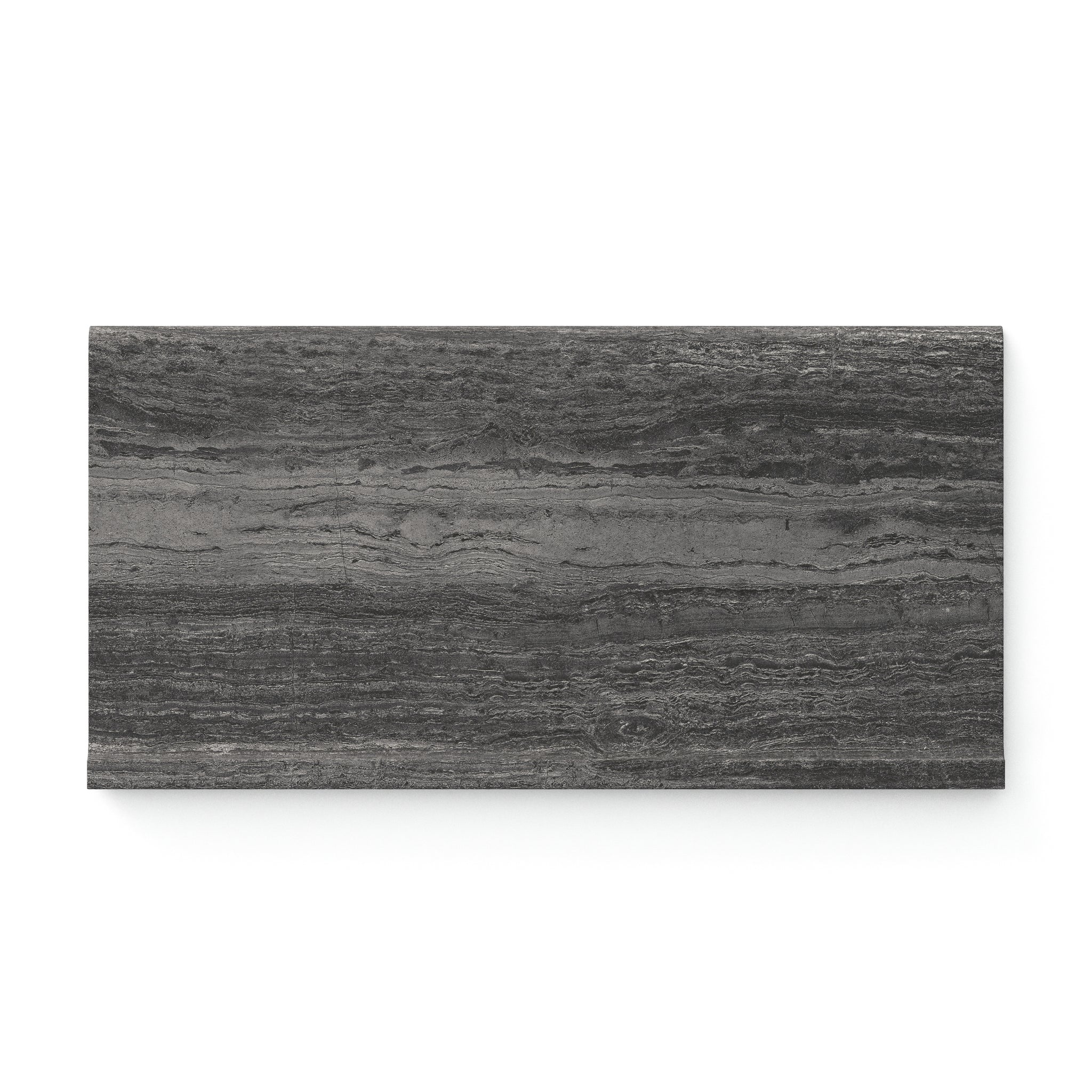 Hendrix 6x12 Matte Porcelain Cove Base Tile in Coal