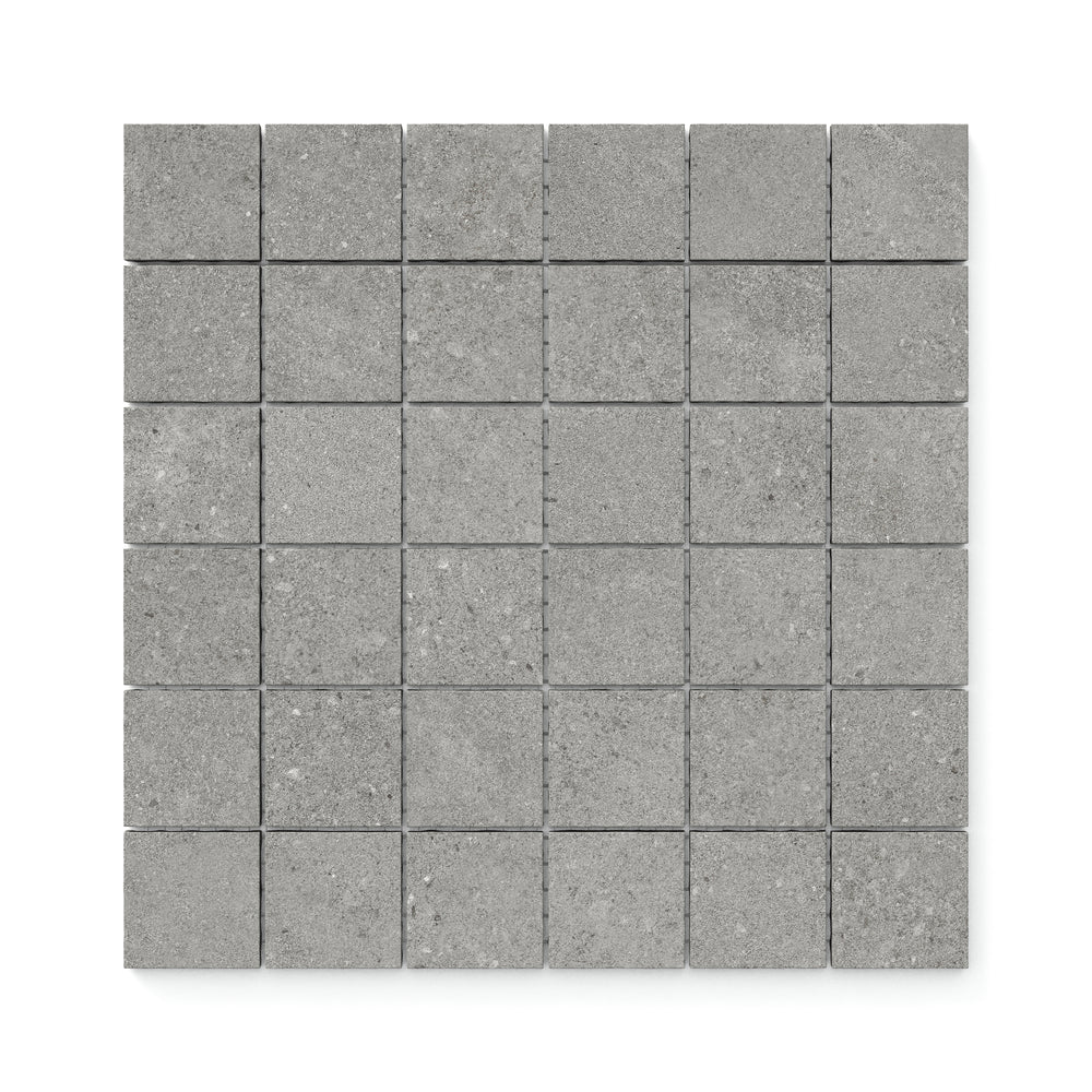 Shea 2x2 Matte Porcelain Mosaic Tile in Smoke