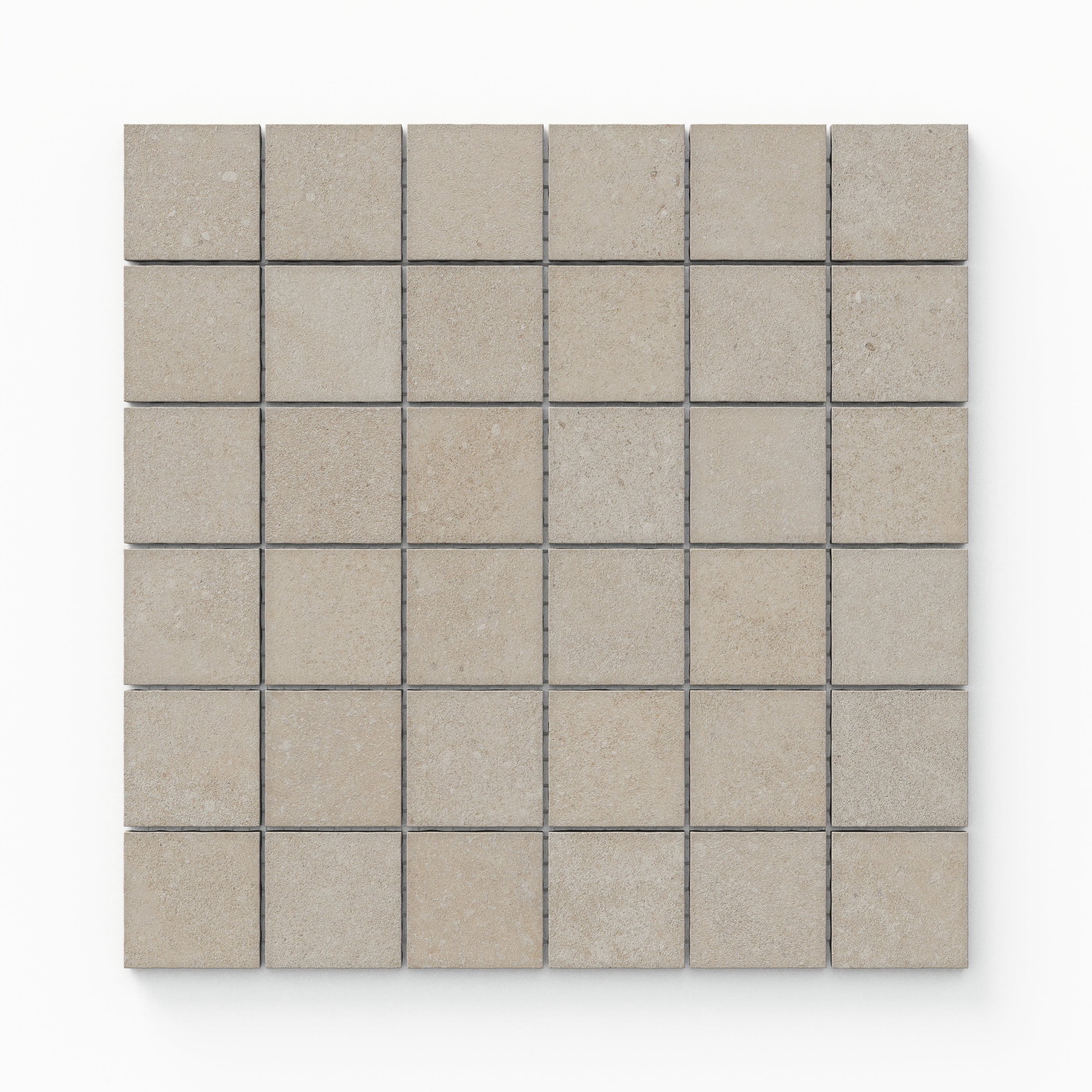 Shea 2x2 Matte Porcelain Mosaic Tile in Dune