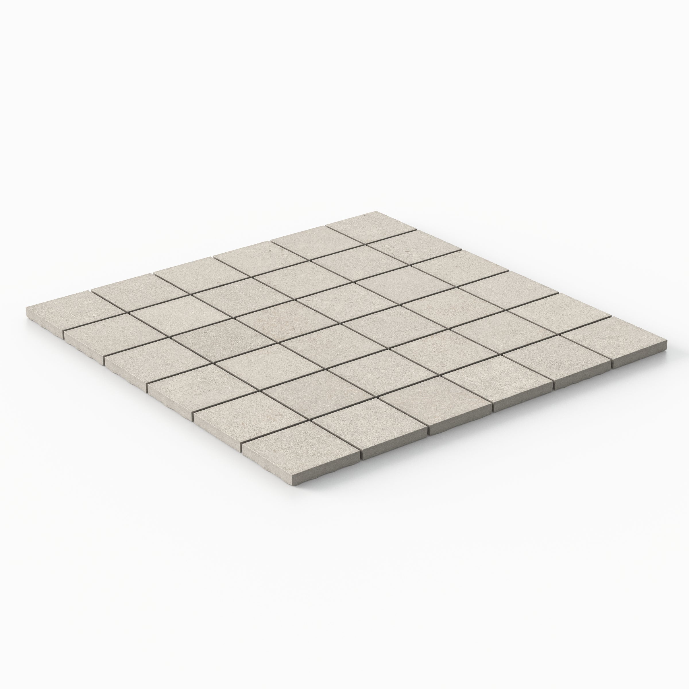 Shea 2x2 Matte Porcelain Mosaic Tile in Dune
