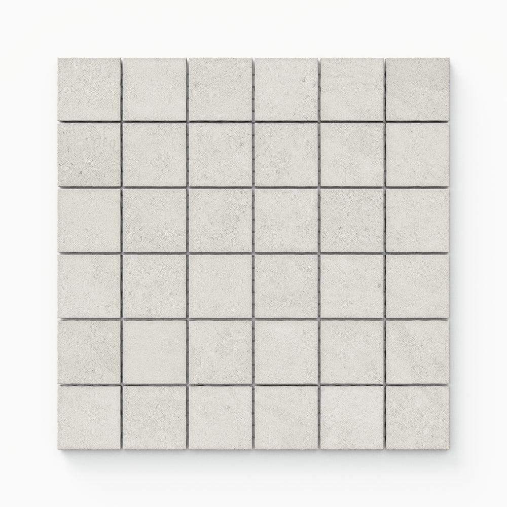 Shea 2x2 Matte Porcelain Mosaic Tile in Sand