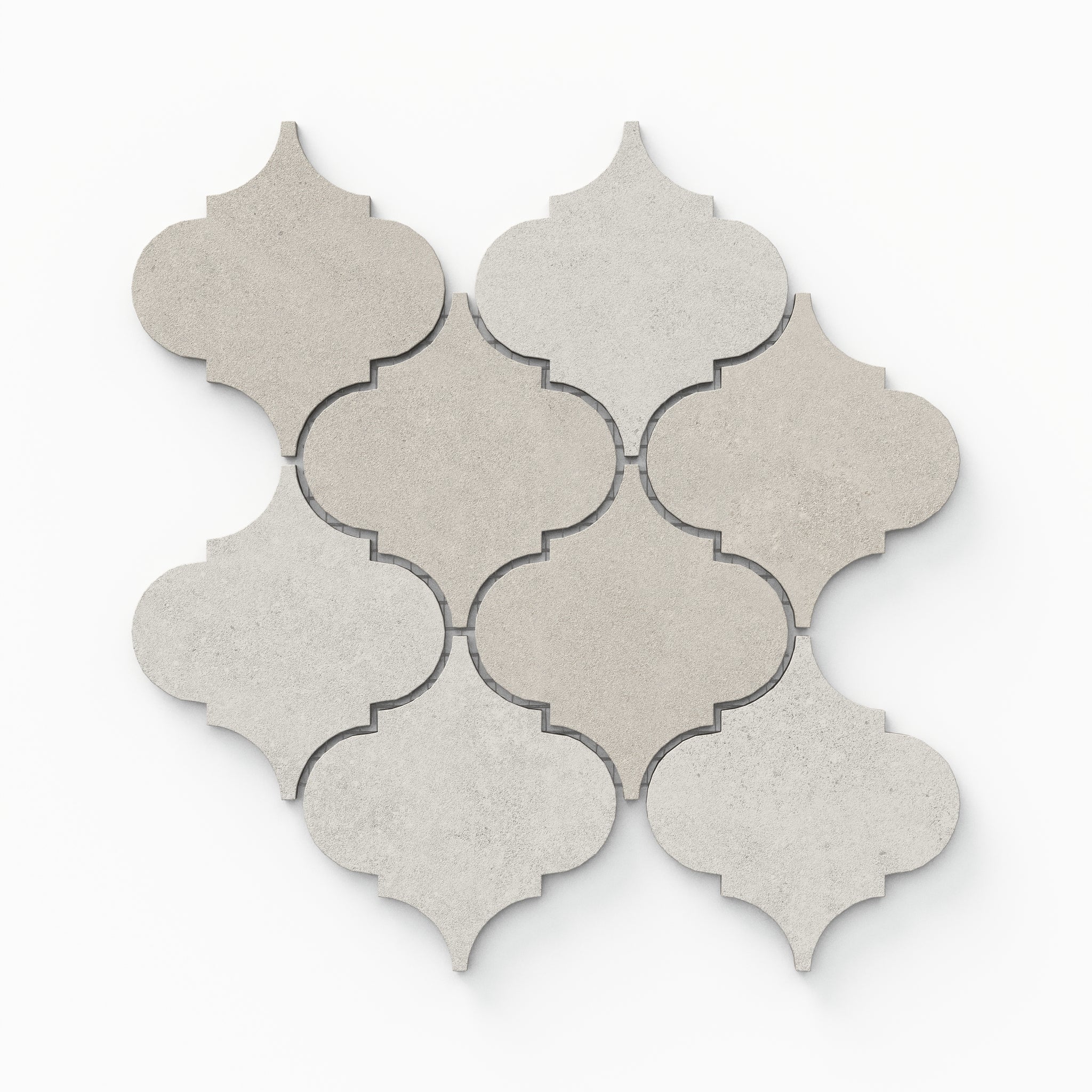 Shea 12x14.5 Matte Porcelain Arabesque Mosaic Tile in Warm Blend