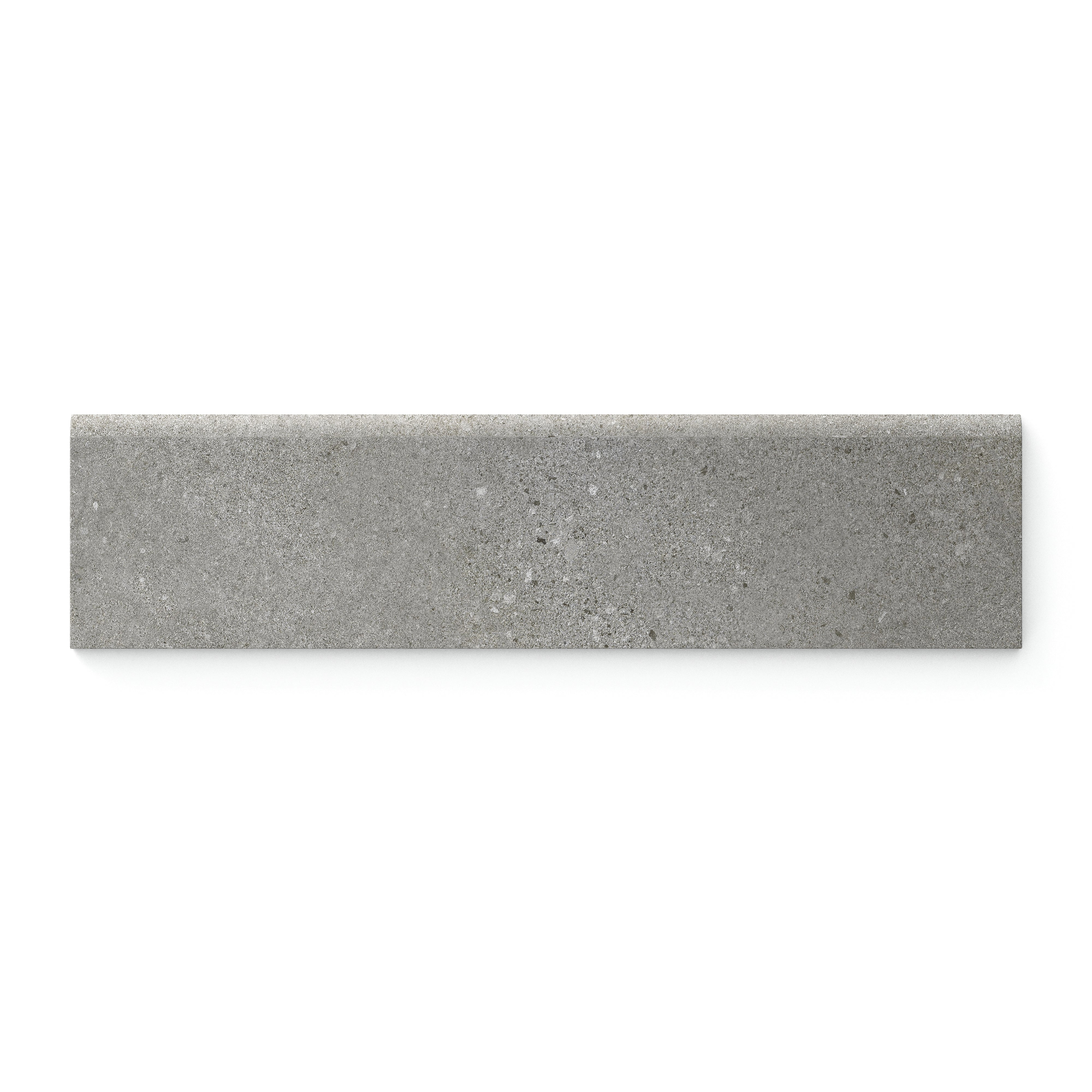 Shea 3x12 Matte Porcelain Bullnose Tile in Smoke
