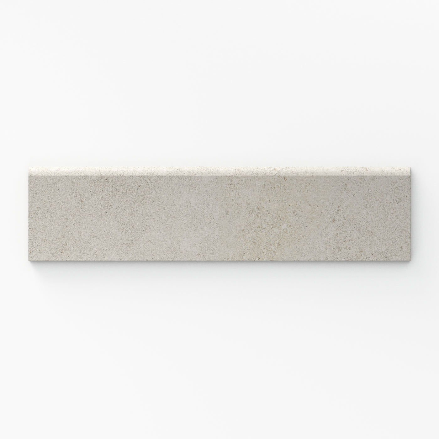 Shea 3x12 Matte Porcelain Bullnose Tile in Sand