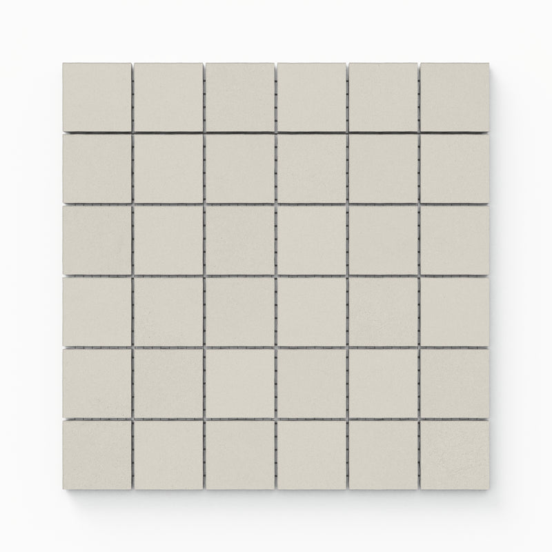 Palmer 2x2 Matte Porcelain Mosaic Tile in White